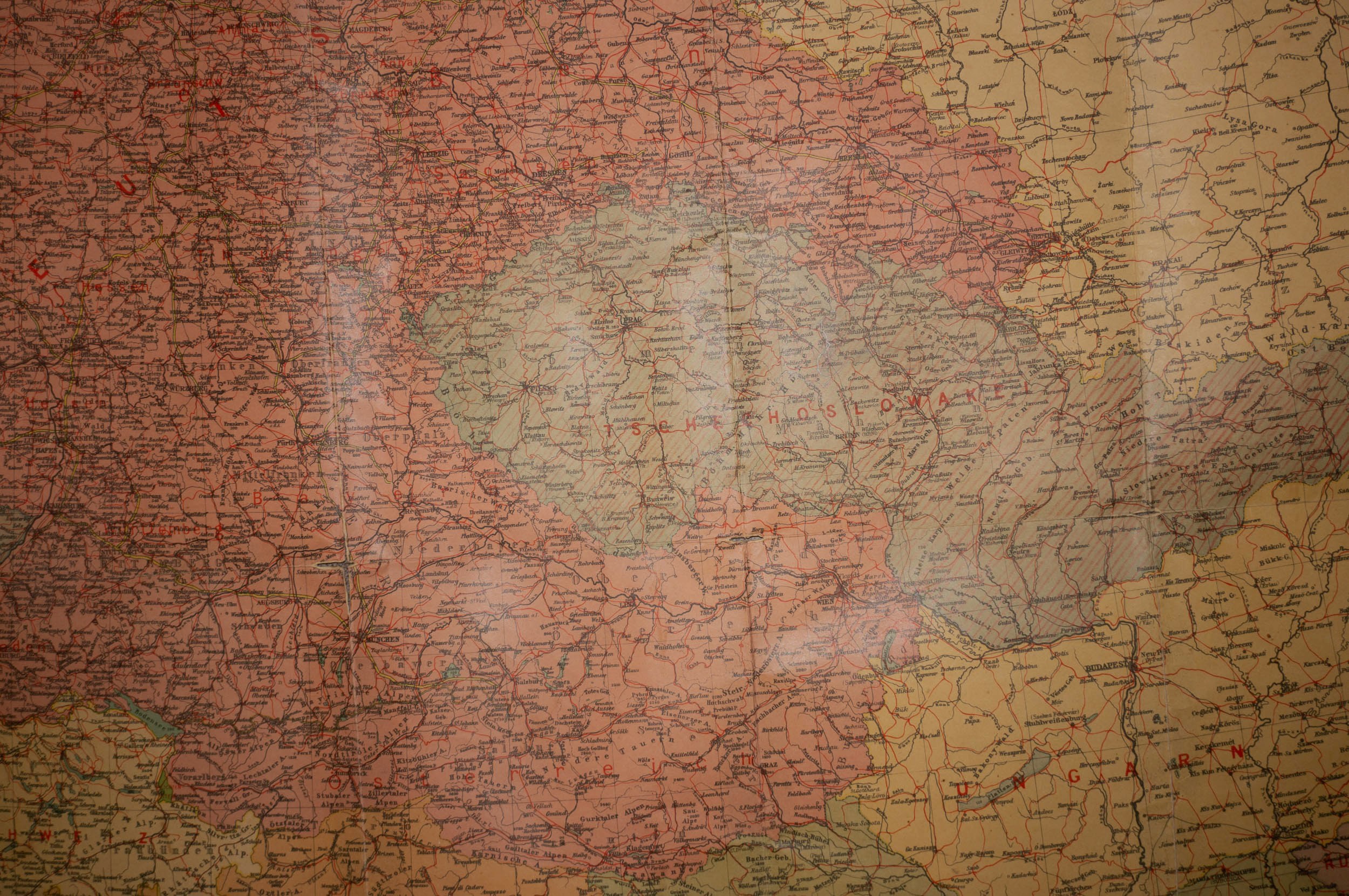 Mapa III Rzeszy od 13 marca 1938r. [anschluss Austrii] / Das Deutsche ...