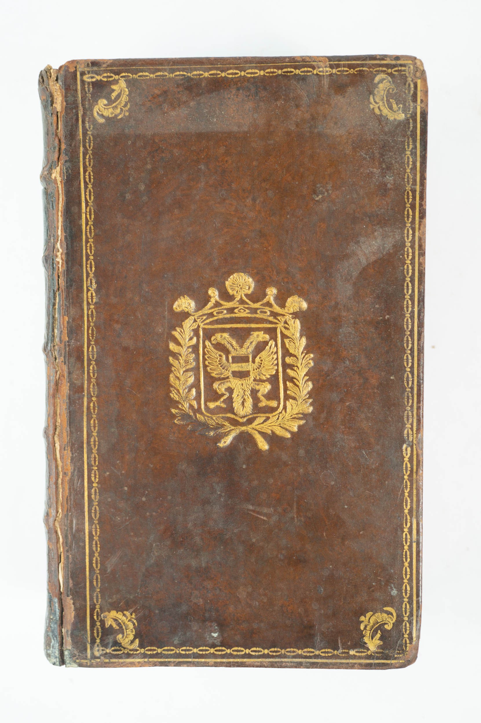 Iustini historiae Philippicae, oprawa skóra ze złoconym ...