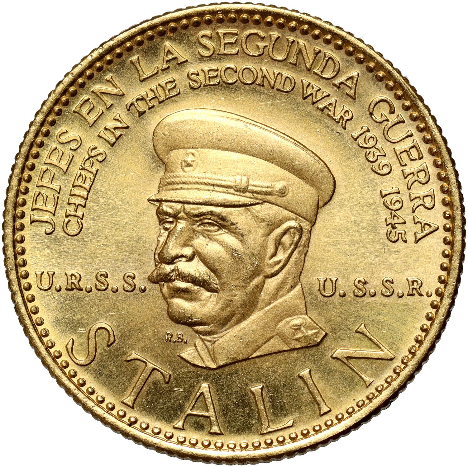 Wenezuela, Przywódcy II Wojny Światowej, złoty medal z 1957 roku ...