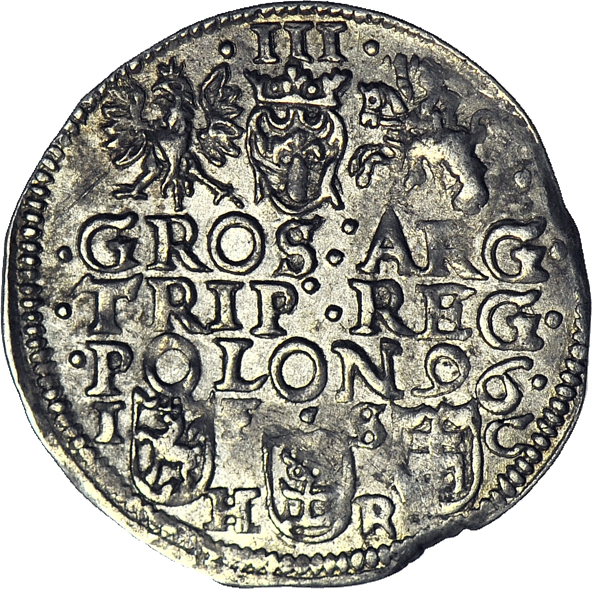 Zygmunt III Waza, Trojak 1596 Bydgoszcz, piękny - Aukcja internetowa ...