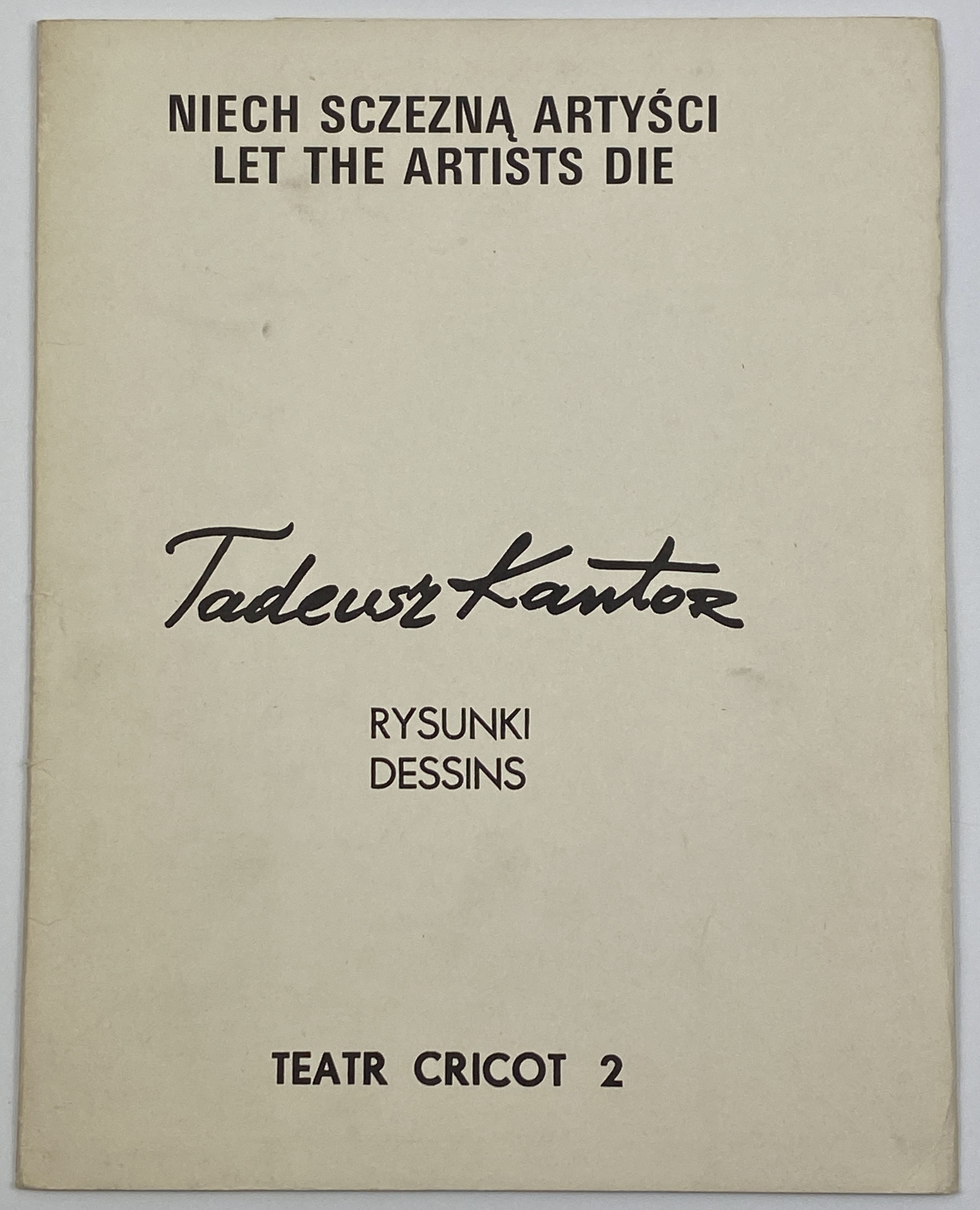 Kantor Tadeusz, Rysunki - teka reprodukcji Niech Sczezną Artyści / Let ...