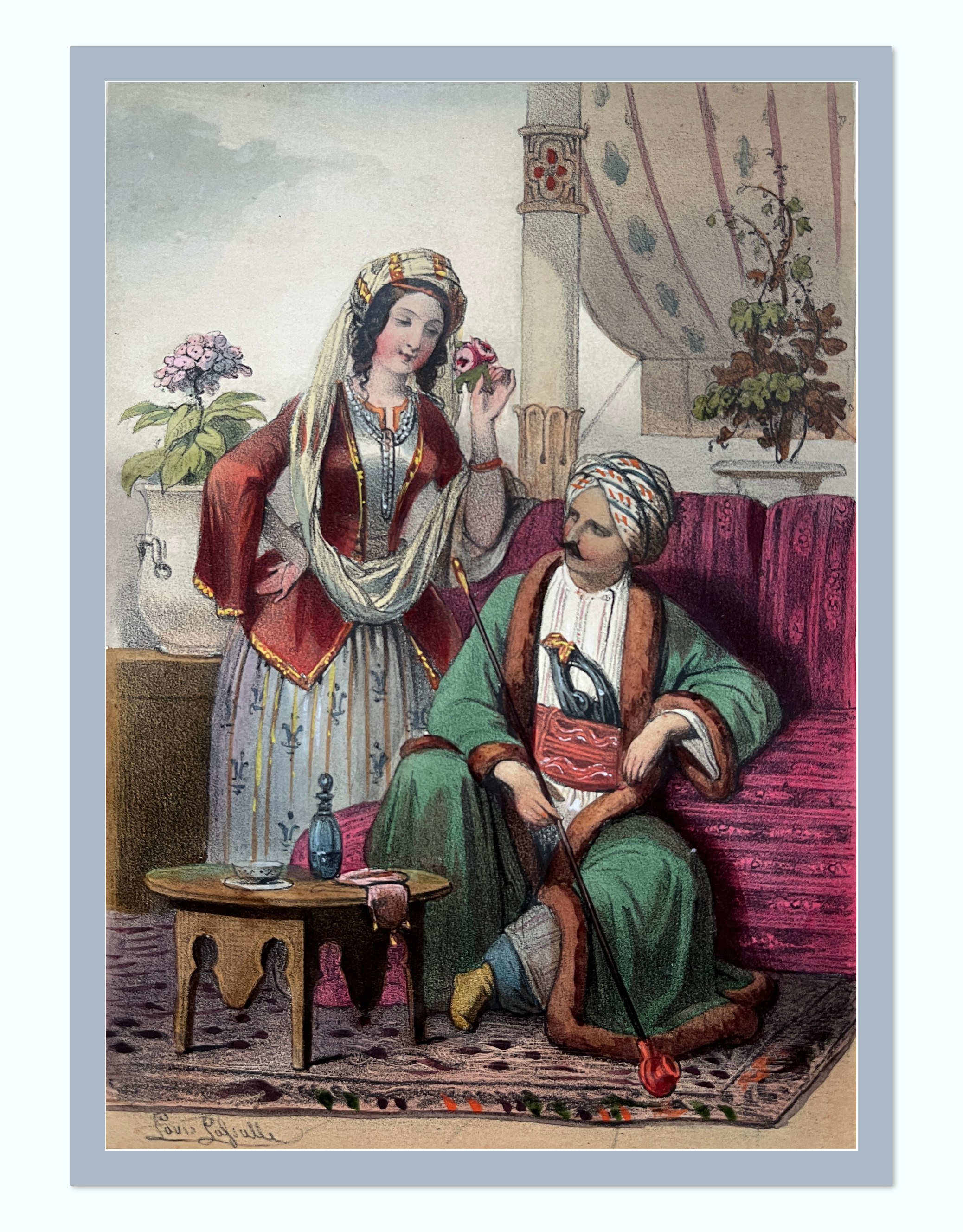 Litografia, XIX wiek, "Turcy" - Aukcja internetowa / Licytacja online ...