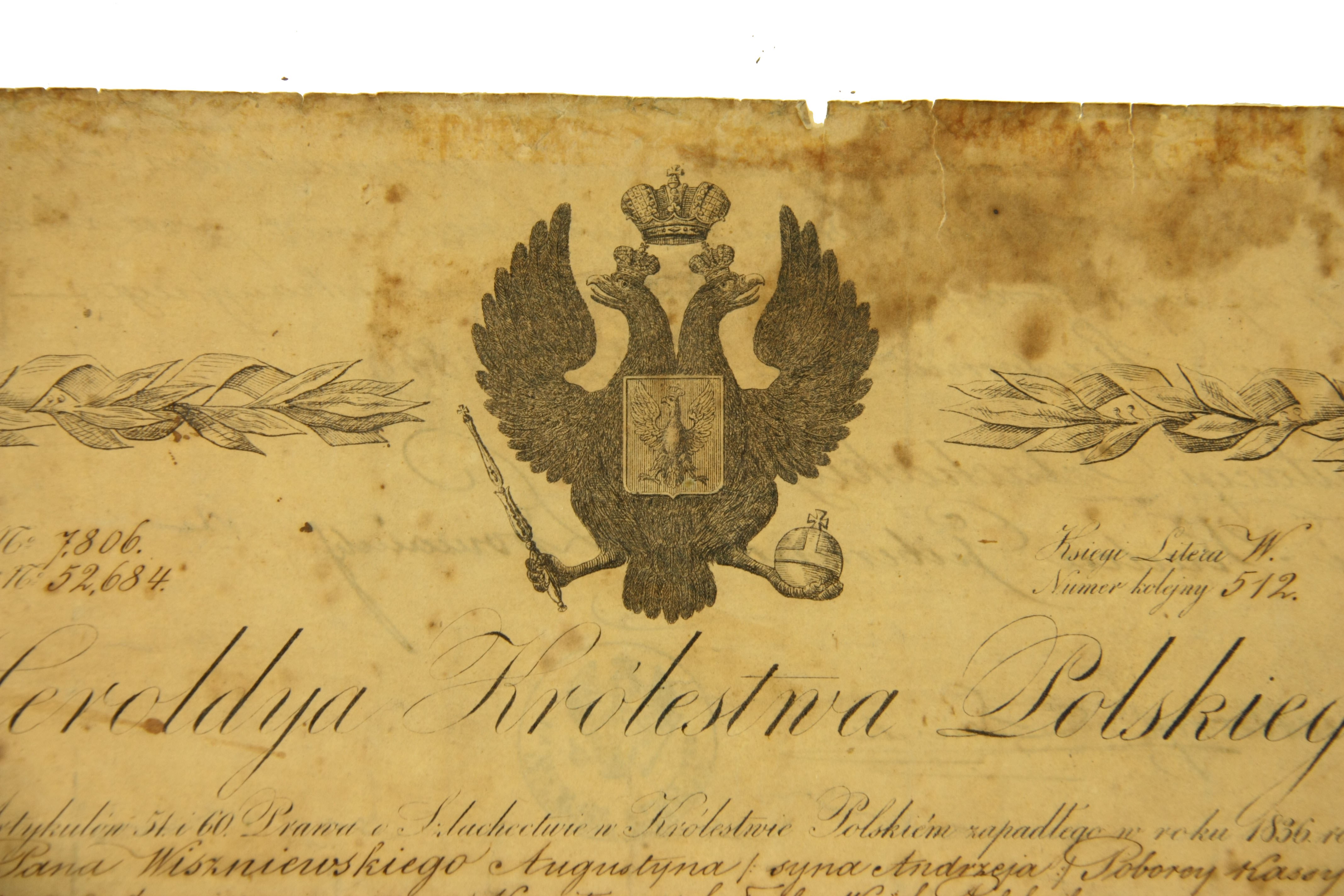 Potwierdzenie szlachectwa, herb Trzaska, Gubernia Radomska 1848 r. (503 ...