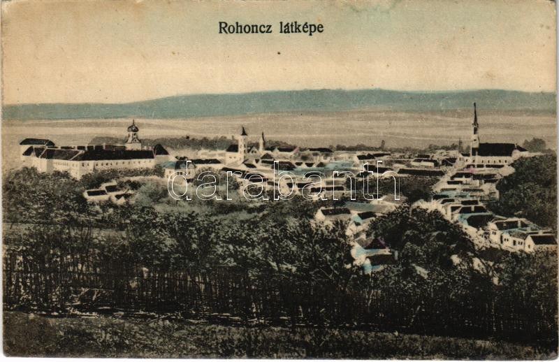1920 Rohonc, Rechnitz; látkép, Batthyány kastély. Stelczer Adolf ...