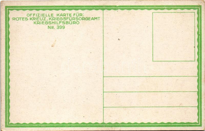Im Schützengraben. Offizielle Karte für Rotes Kreutz Kriegsfürsorgeamt ...