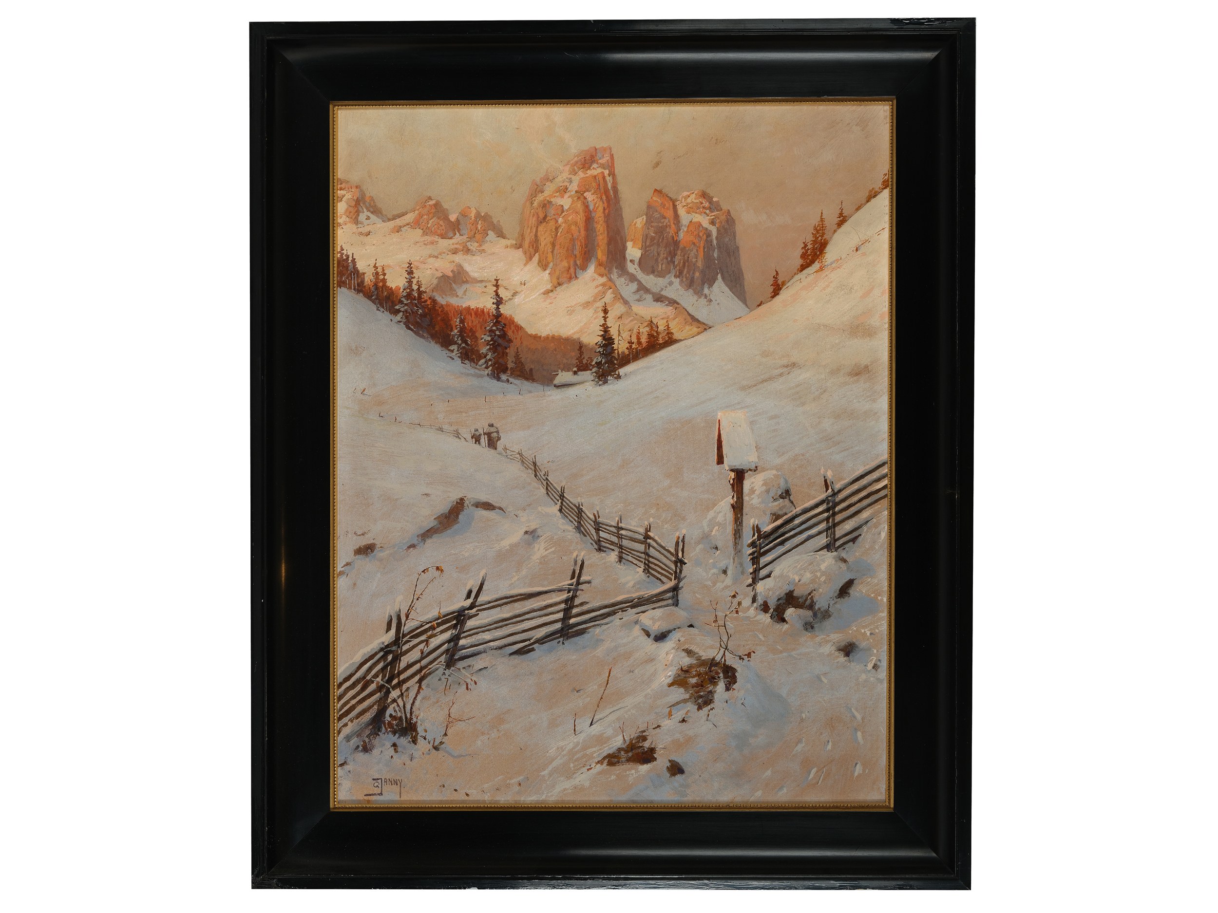 George Janny, Vienna 1864 - 1935 Vienna, Motif from the Dolomites ...