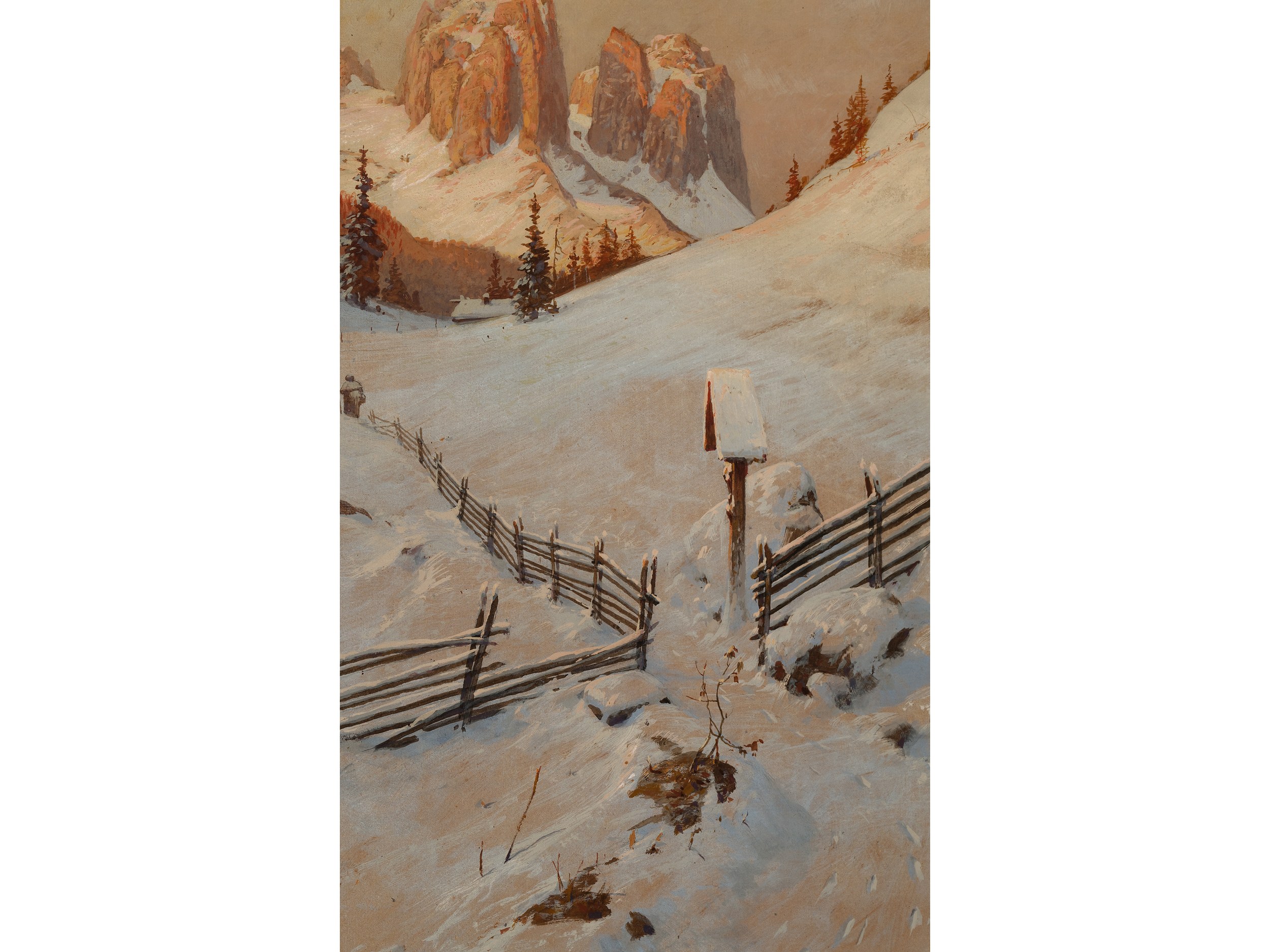 George Janny, Vienna 1864 - 1935 Vienna, Motif from the Dolomites ...