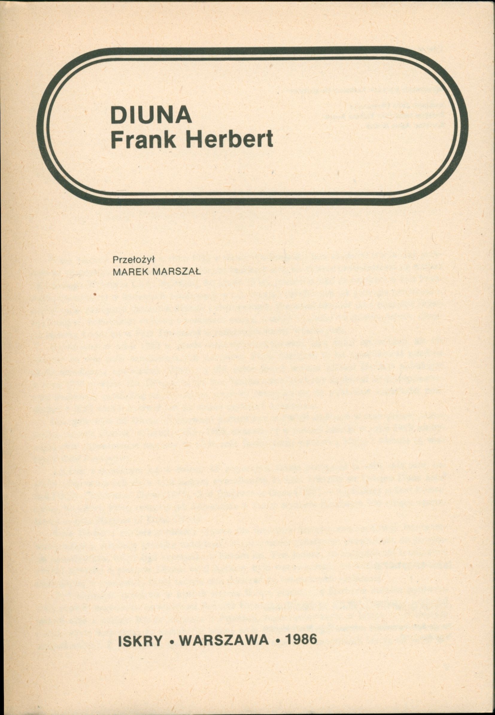 Herbert Frank- Diuna [wydanie pierwsze] - Aukcja internetowa / Licytacja online - Cena - OneBid