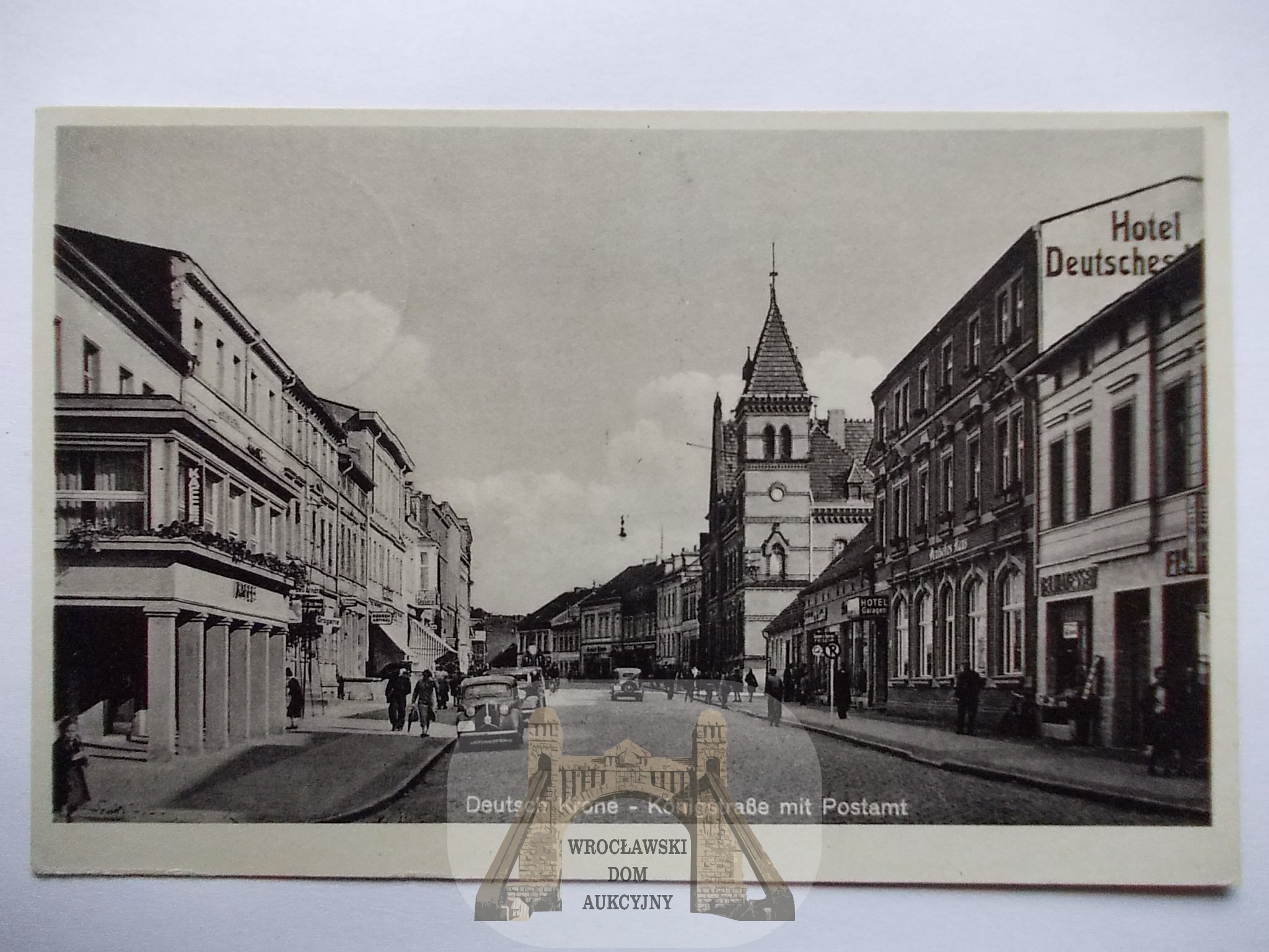 Wałcz, Deutsch Krone, ulica Królewska, 1942 - Aukcja internetowa ...