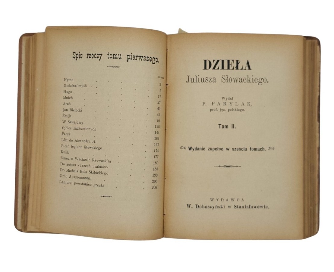 Juliusz Słowacki Dzieła T. 1-3, [1894] - Aukcja internetowa / Licytacja ...