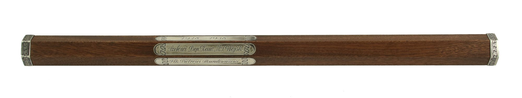 II RP, Piernacz - buzdygan honorowy, z dedykacją dla płk. Piotra ...