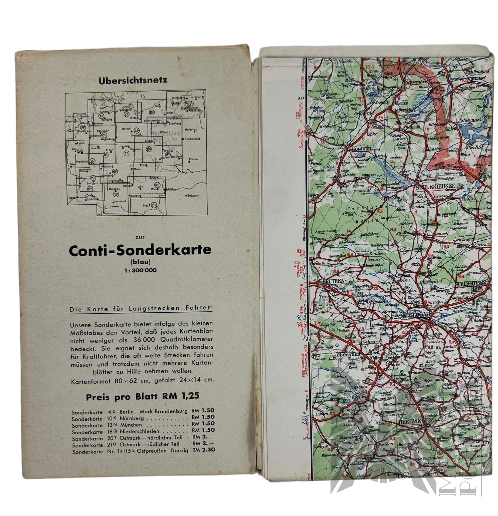 III Rzesza, Mapa Kraju Warty 1943 Reisgau Wartheland Karte Conti ...