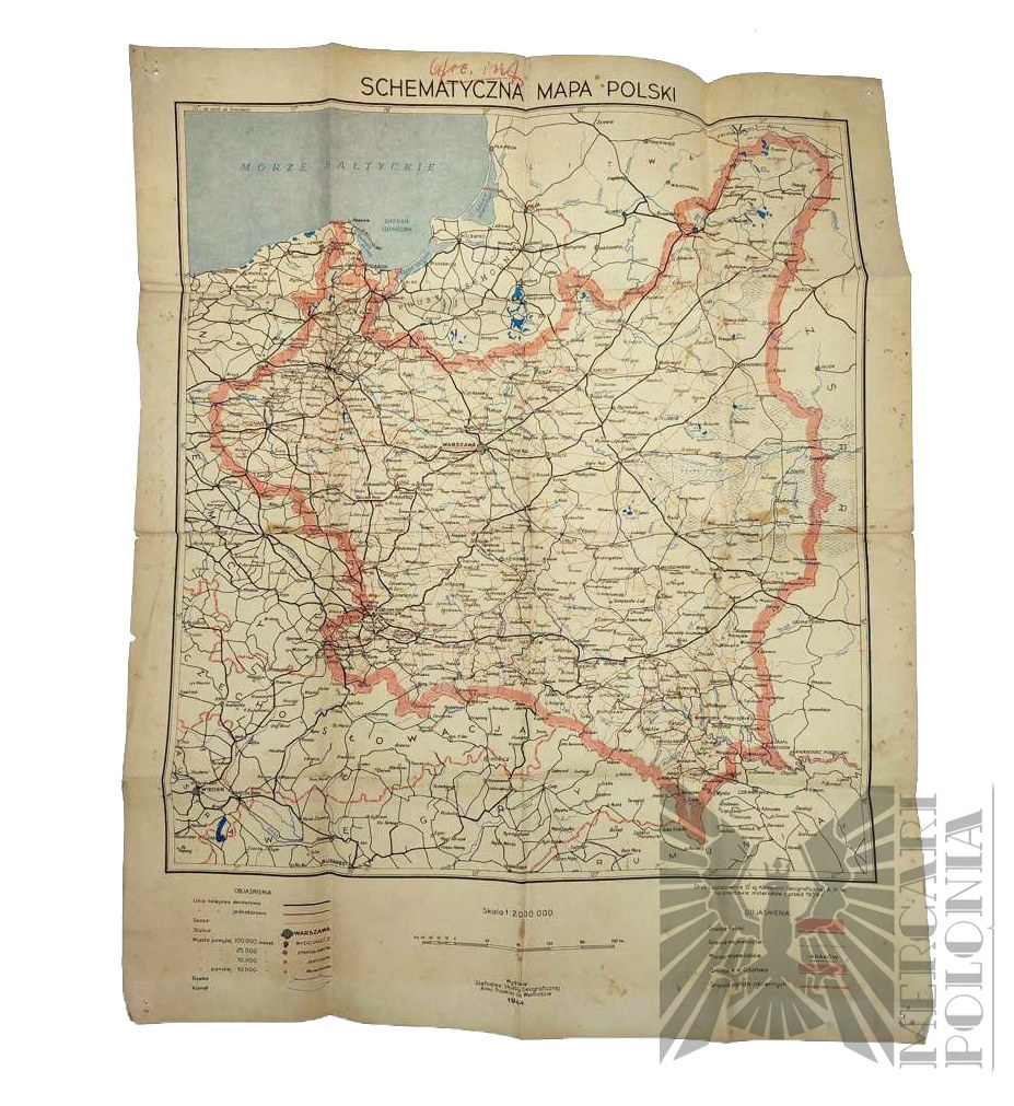 PSZnZ Map of Poland 1944 Polish Army 12th Geographic Company. - Online ...