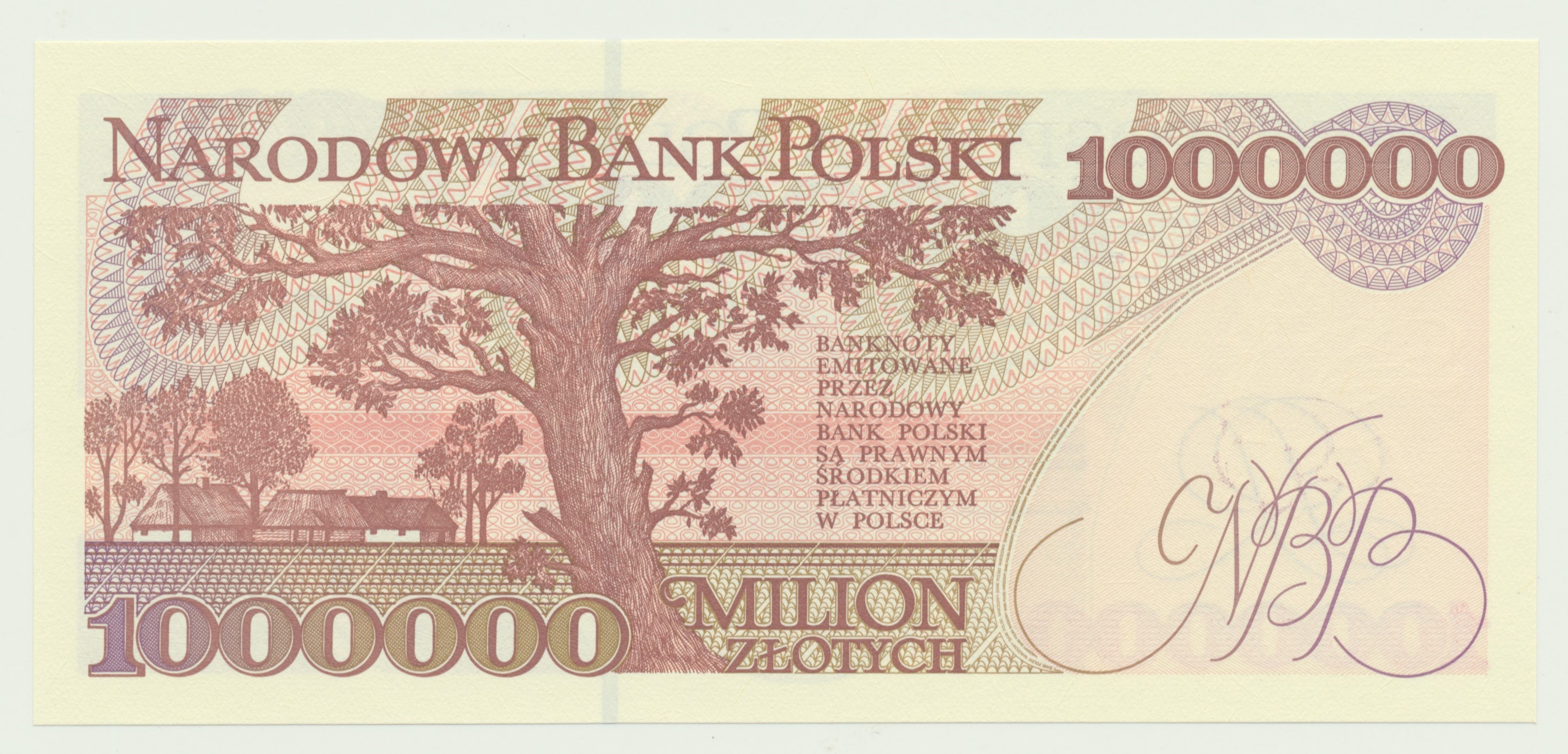 1.000.000 (1 mln) złotych 1993, Reymont, seria M - Aukcja internetowa ...