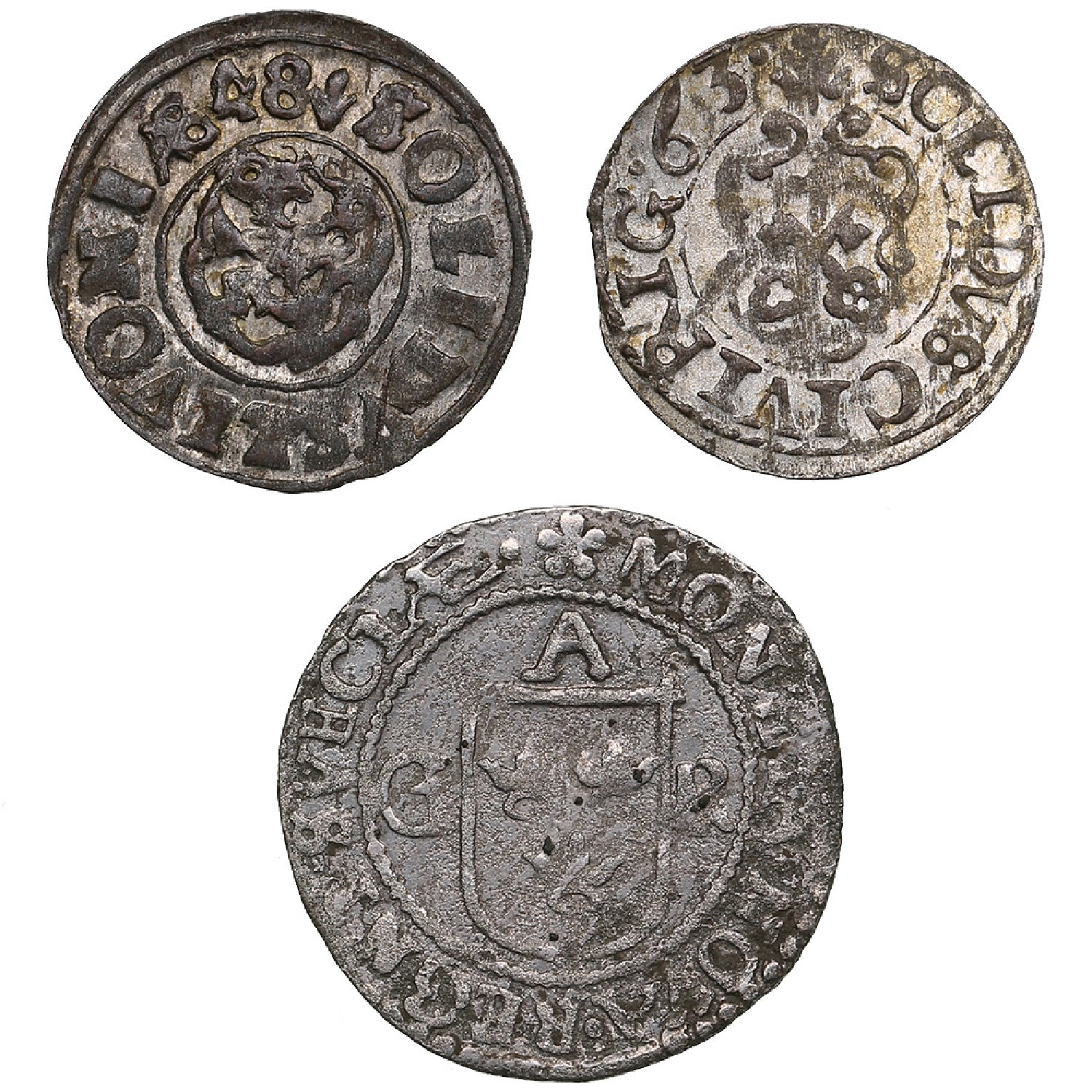 Group of coins: Sweden 1 Öre Johan, Hertig av Östergötland (1606-1618 ...