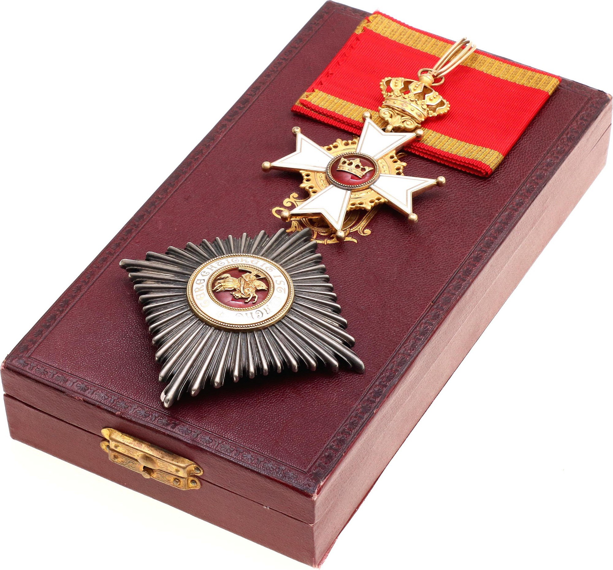 Niemieckie państwo Badenia Order Bertholda I Zestaw komandorski 1887 ...