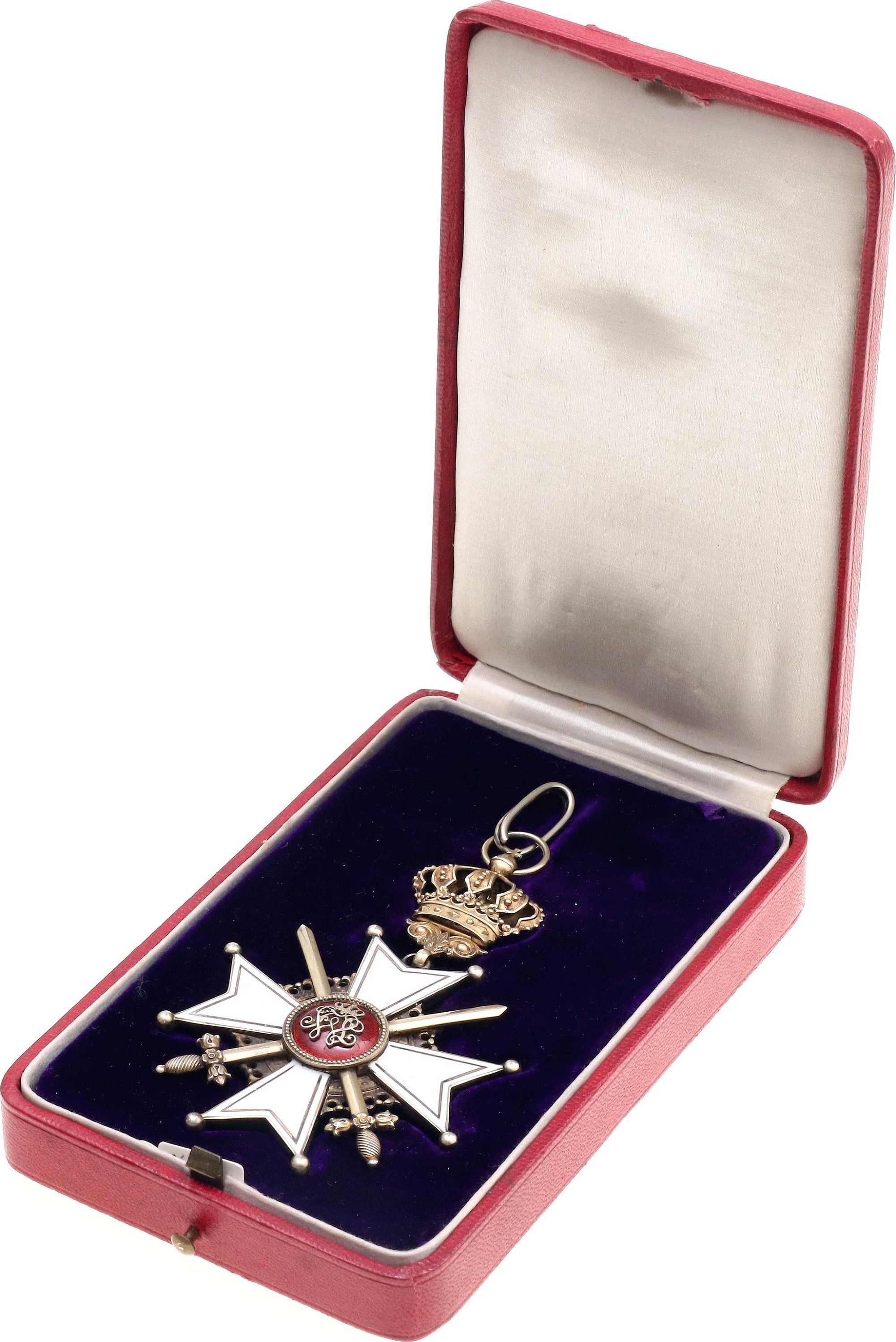 Niemiecki Order Badenii Bertholda I Krzyż Komandorski z Mieczem 1887 ...