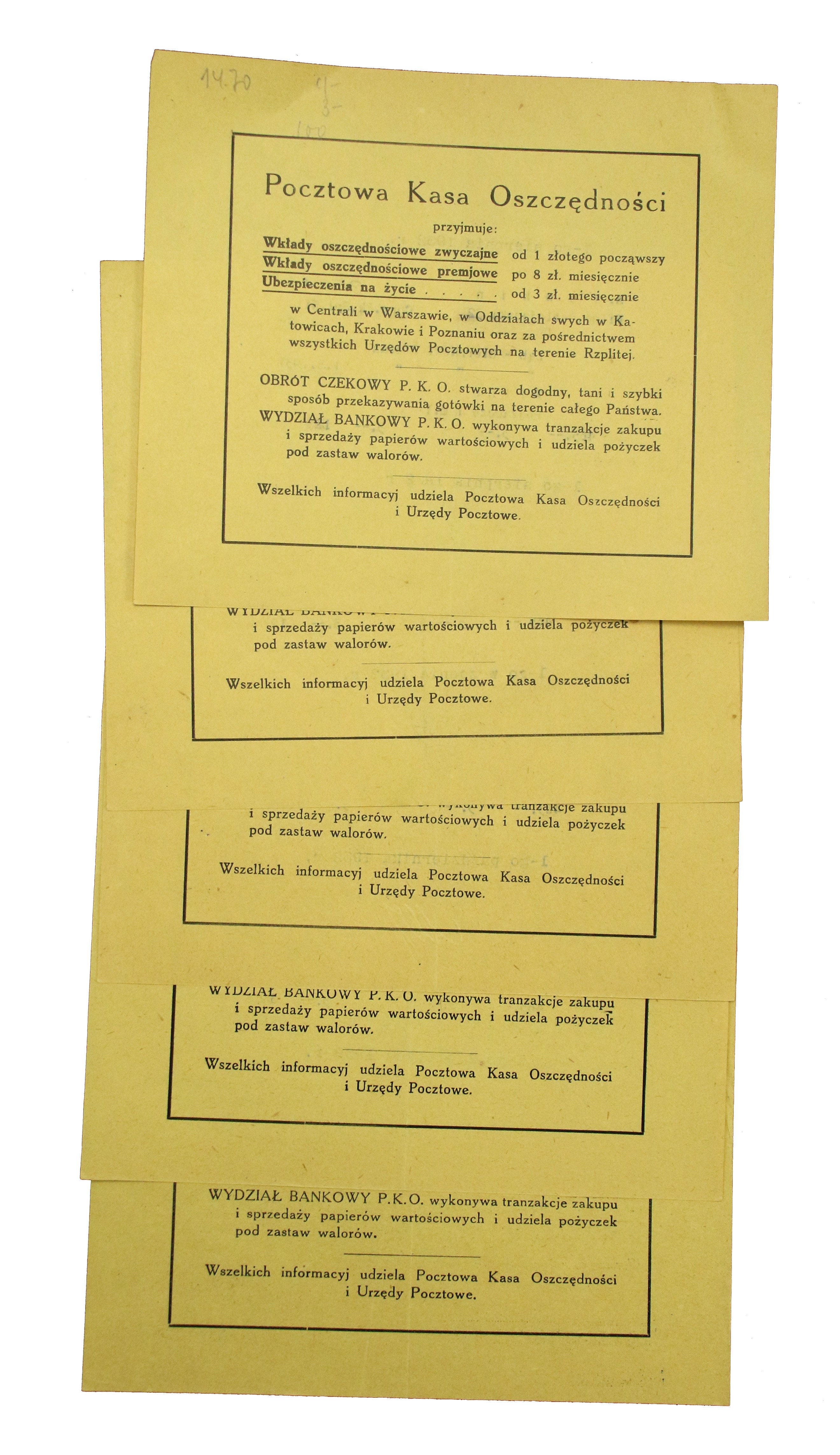 Generał Stanisław Dąb Biernacki, dokumenty ubezpieczenia na życie (753 ...
