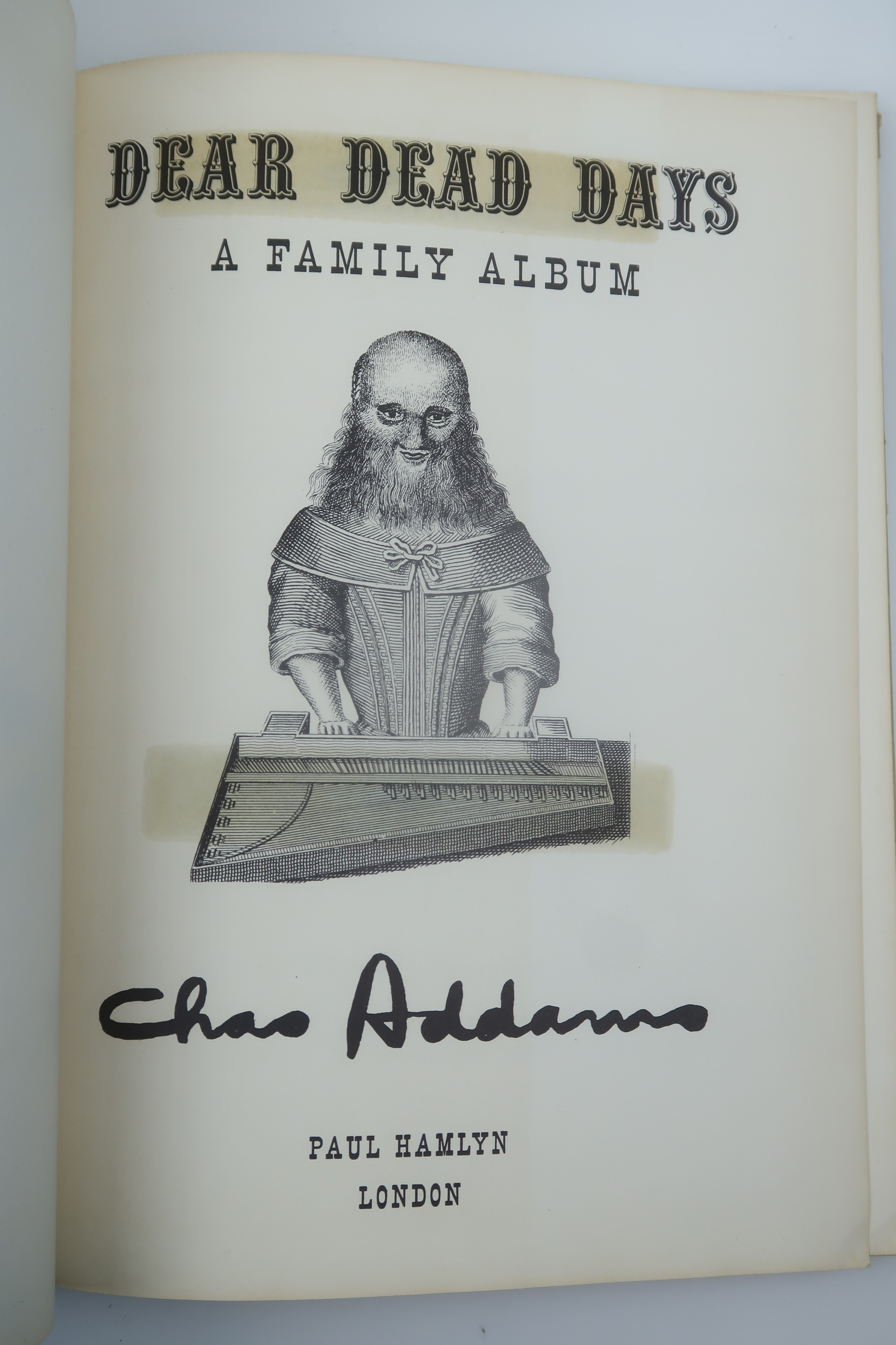 ADDAMS CHARLES Dear Dead Days. A Family Album [1959]. - Online auction ...