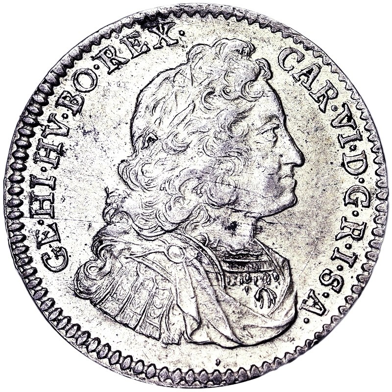 Karol VI, Święty Cesarz Rzymski (1711-1740), VI Kreuzer 1738, Hall ...