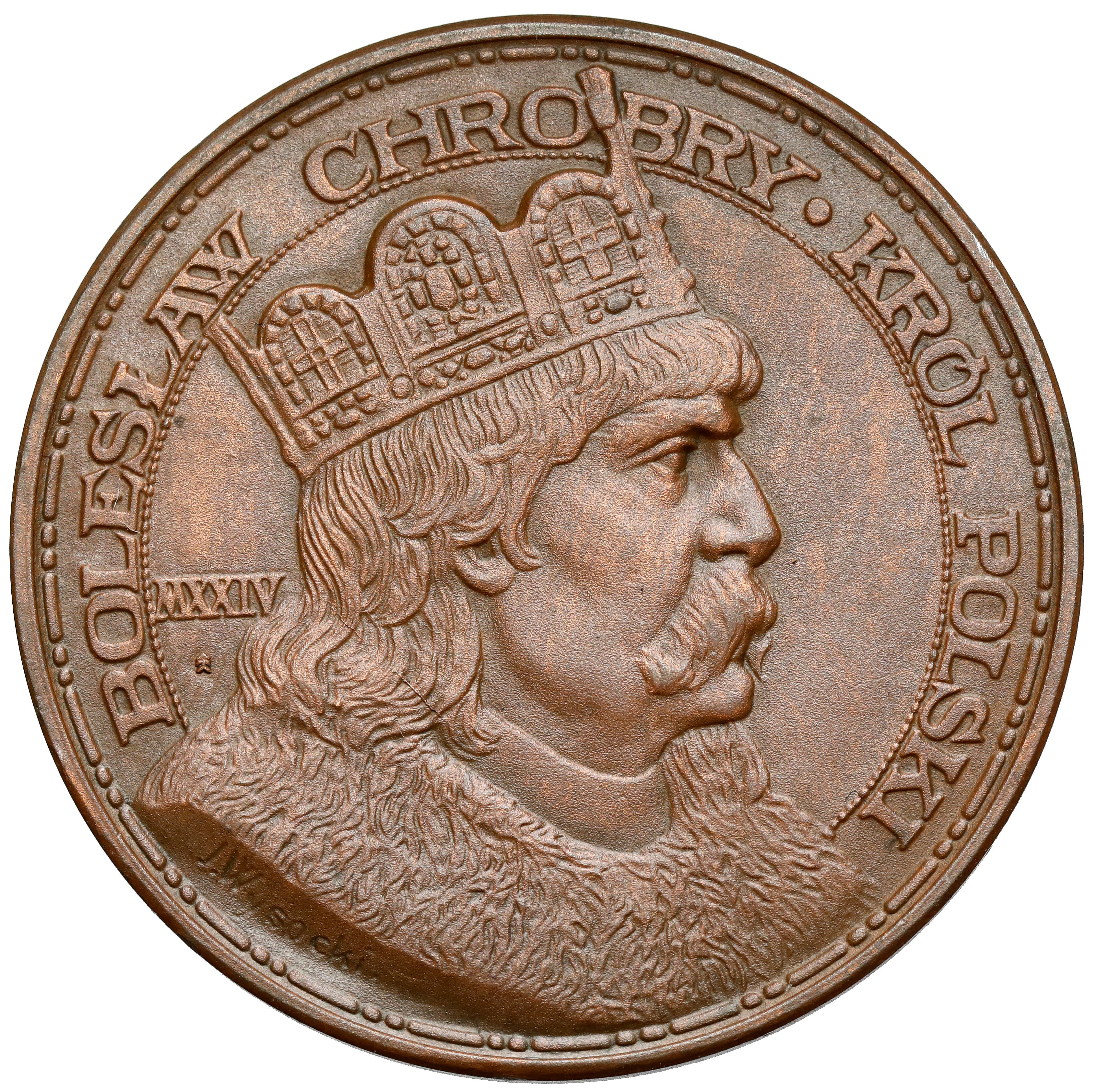 Medal 900-lecie koronacji Bolesława Chrobrego 1924 (37mm) - Aukcja ...