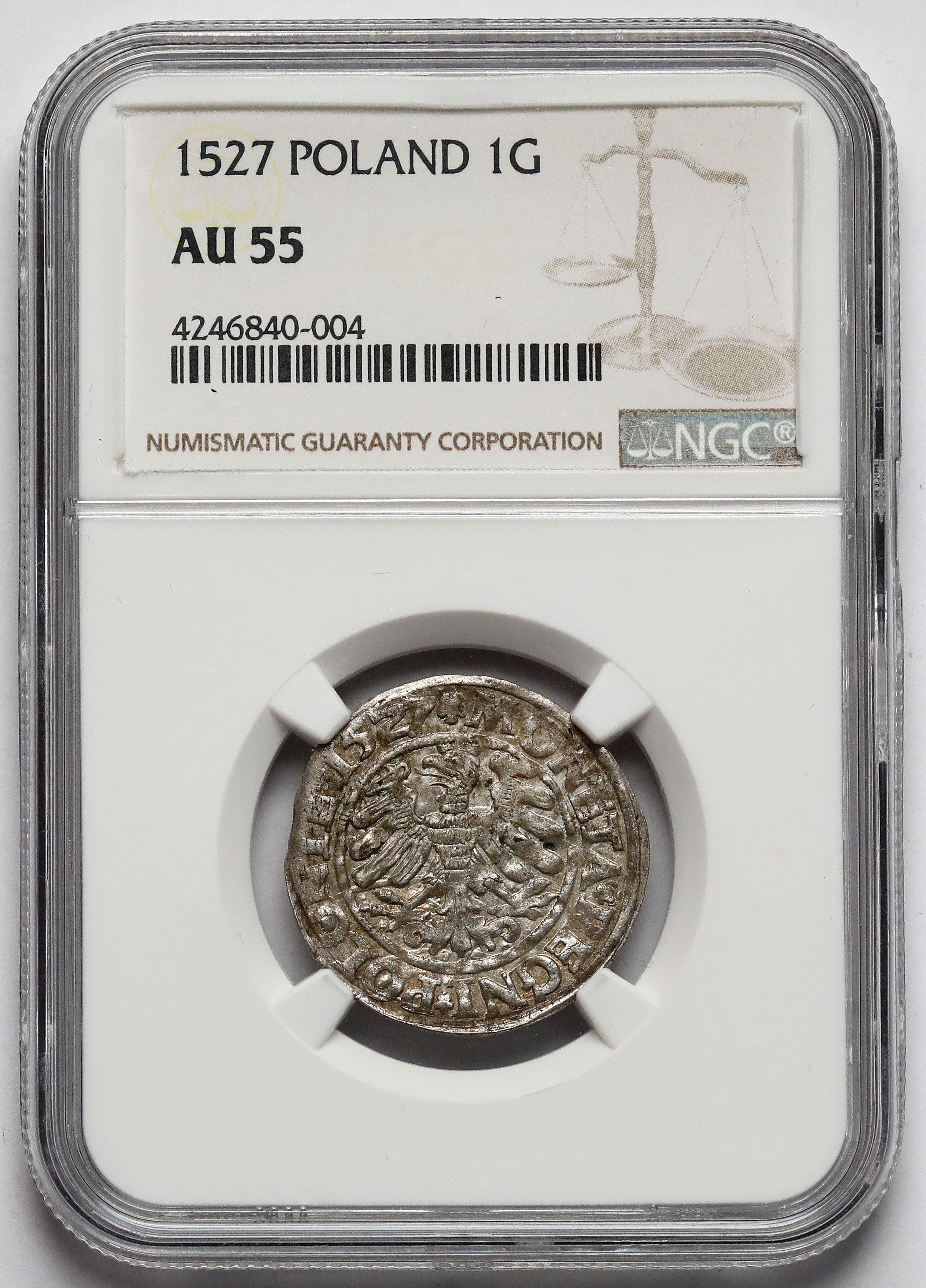 Zygmunt I Stary, Grosz Kraków 1527 - Aukcja internetowa / Licytacja ...