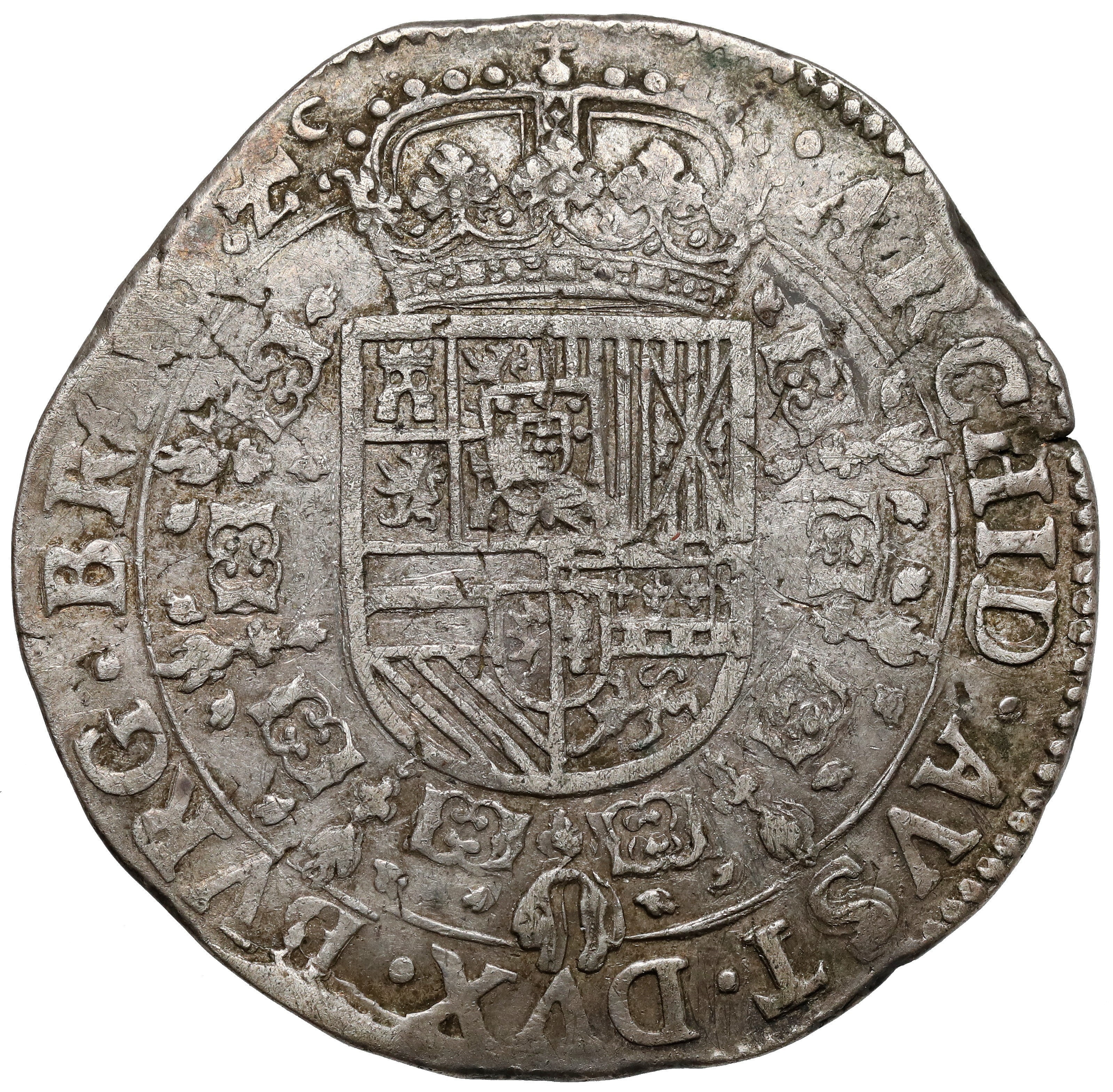 Niderlandy Hiszpańskie, Filip IV, Patagon 1637, Brabant - Aukcja ...