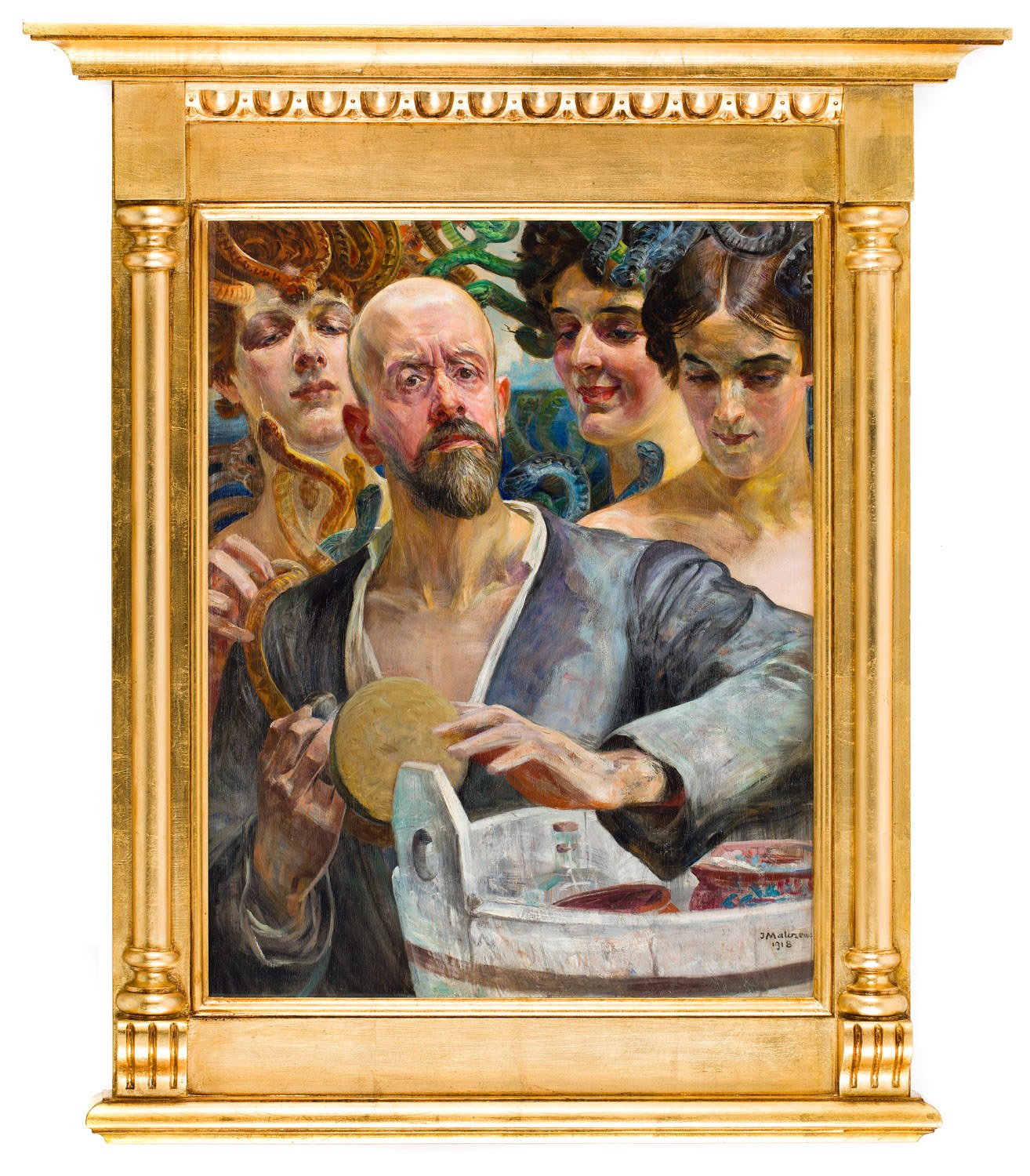 Jacek Malczewski (1854 Radom - 1929 Kraków), Autoportret z Gorgonami ...