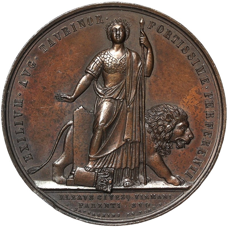 Rzym, kardynał Filippo de Angelis (1839-1877), medal 1863, rzadki ...