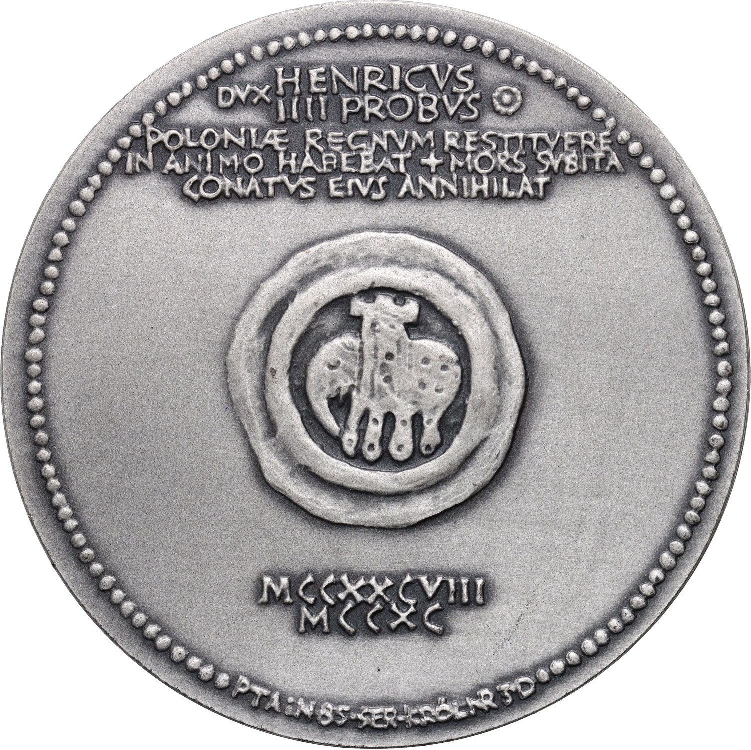 PRL, Seria królewska PTAiN, medal, Henryk IV Probus, SREBRO - Aukcja ...