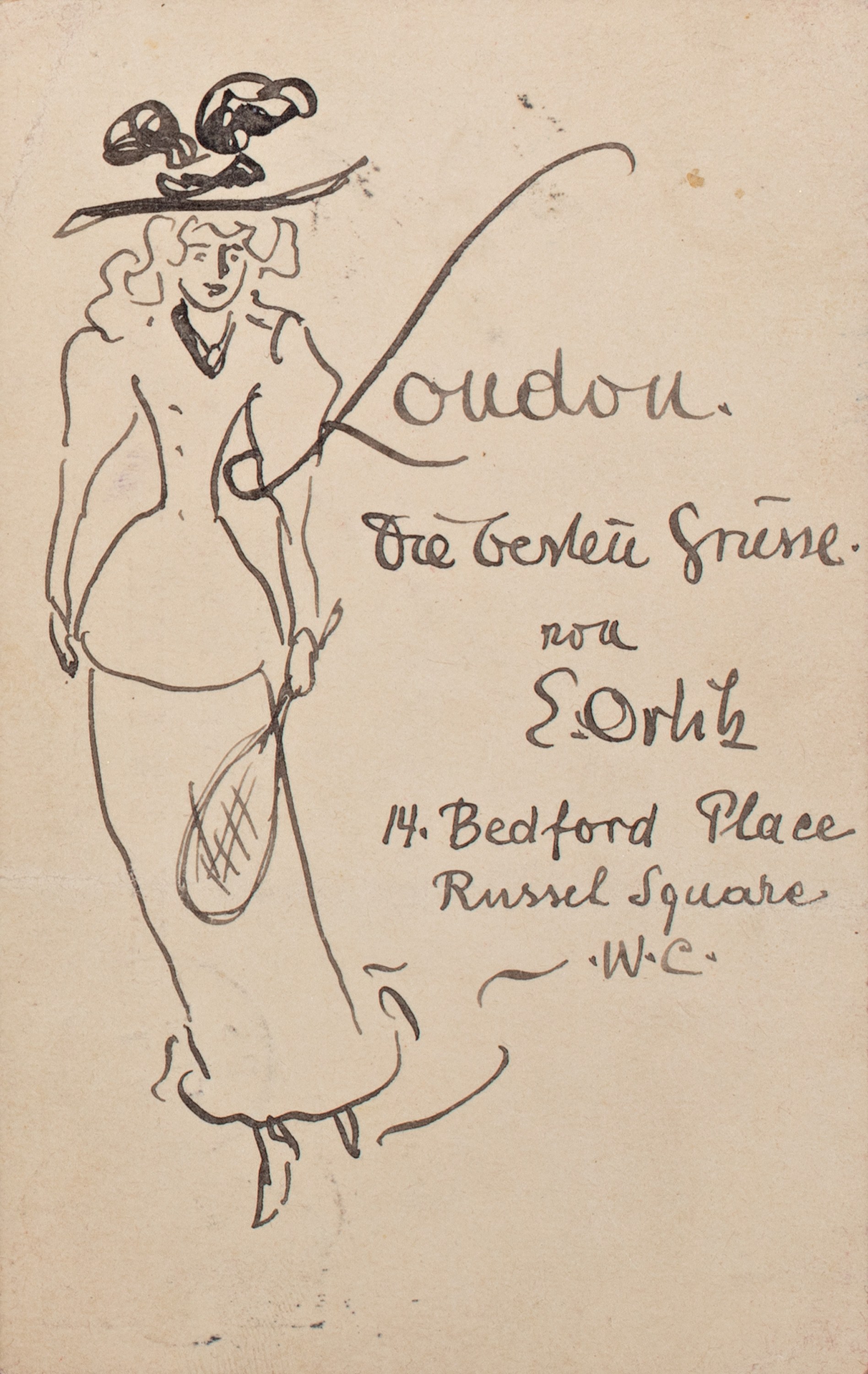 ORLIK EMIL (Czech, Niemiec 1870-1932) - Dwie pocztówki. Karlowe Wary i ...