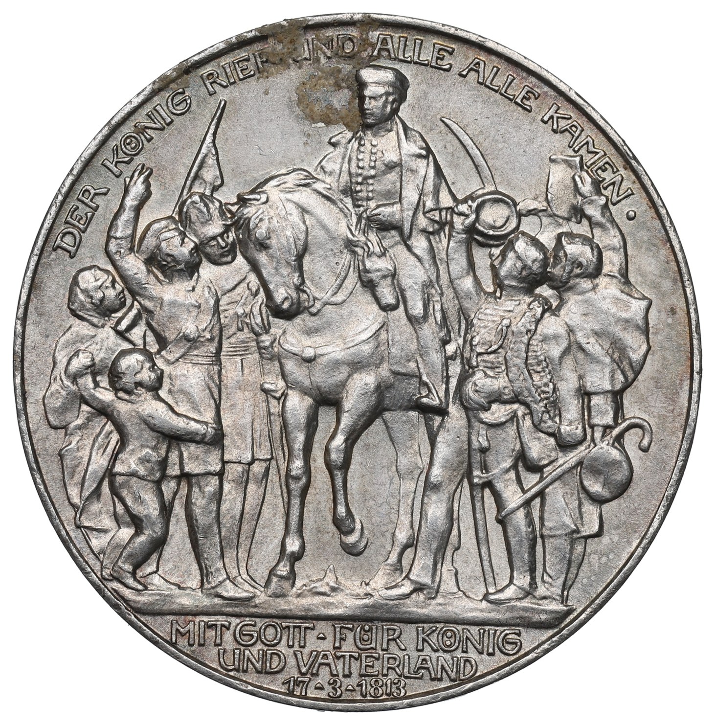 Niemcy, Prusy, 3 marki 1913 - 100 lat wiktorii lipskiej - Aukcja internetowa / Licytacja online ...