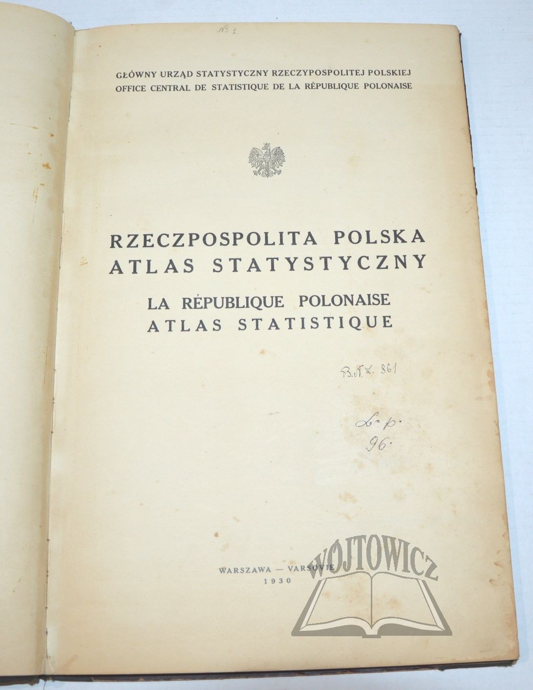 ATLAS Statystyczny Polski. Rzeczpospolita Polska. - Aukcja internetowa ...