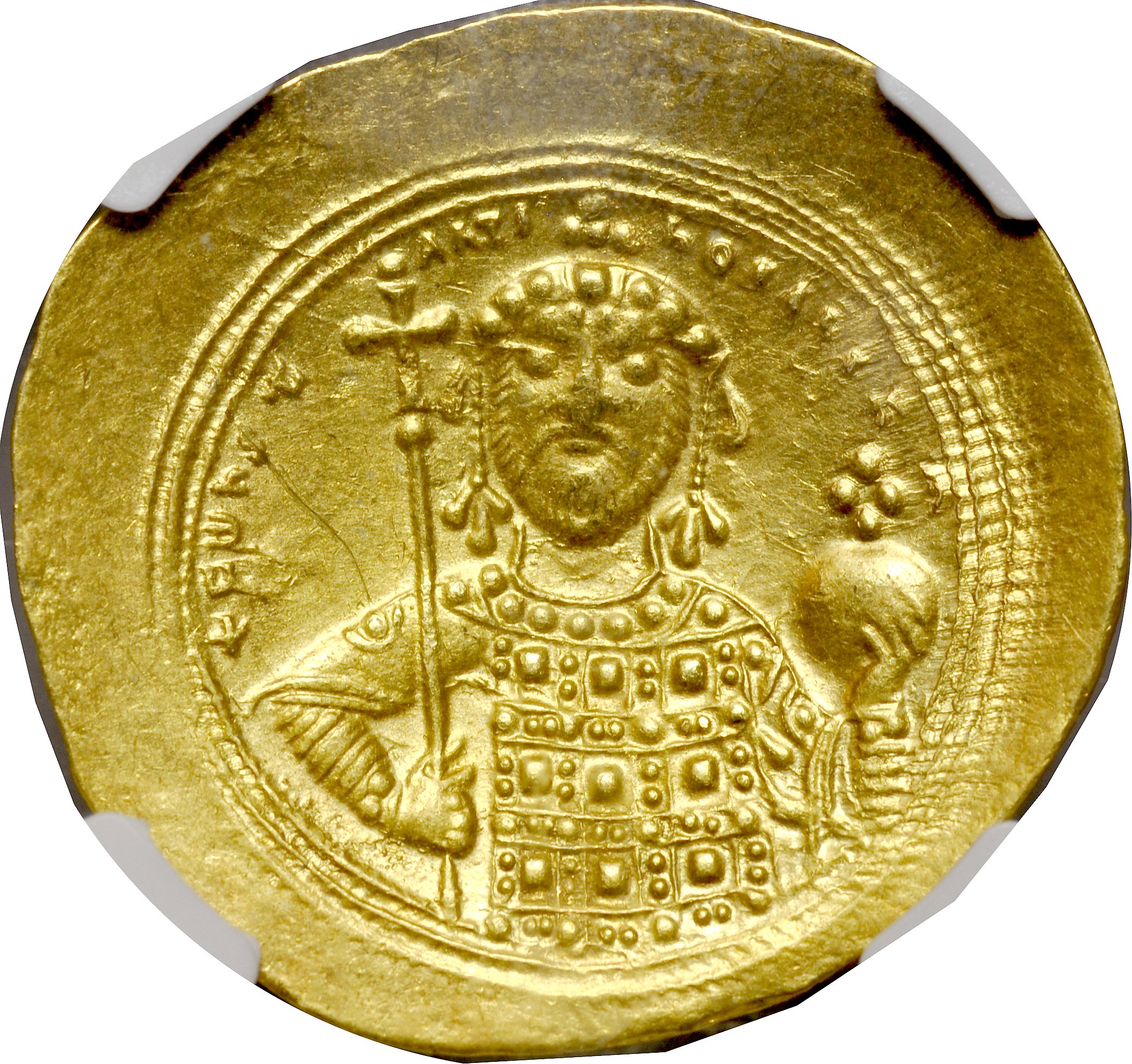 Histamenon nomisma, Konstantynopol, Konstantyn IX 1042-1055. - Aukcja ...