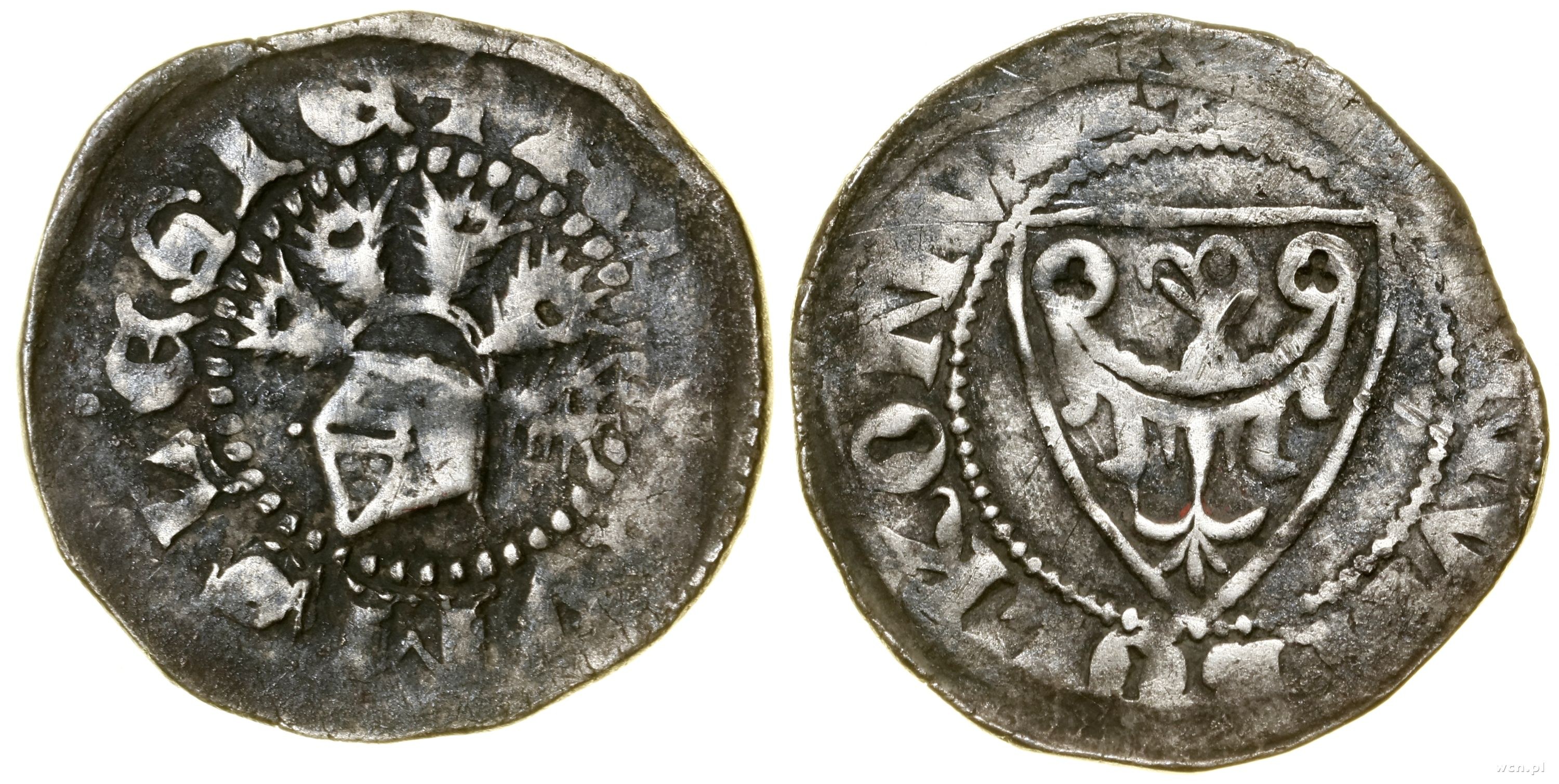 Śląsk, kwartnik, ok. 1301-1312, Lwówek (?) - Aukcja internetowa ...