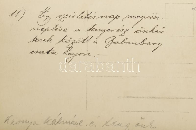 ok. 1916 Az S.M.S. Babenberg osztrák-magyar Habsburg-osztályú pre ...