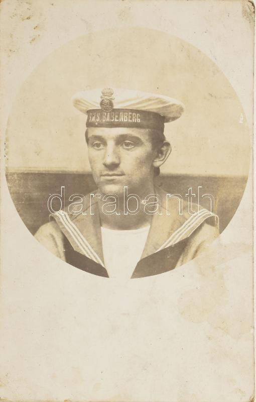 cca 1916 Az S.M.S. Babenberg osztrák-magyar Habsburg-osztályú pre ...