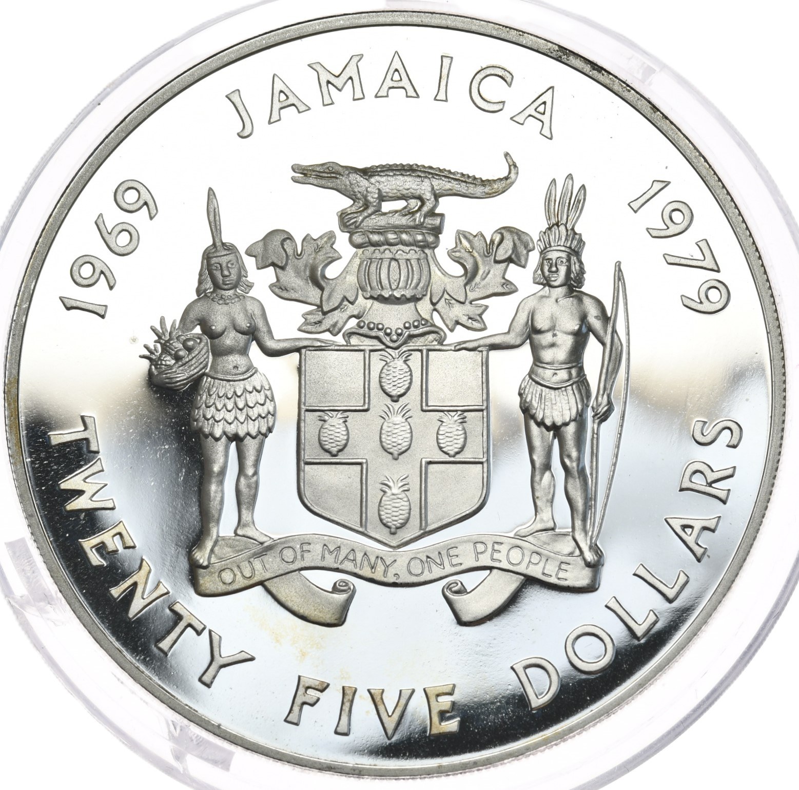 Jamajka, 25 Dolarów, 1979r., 4oz. - Aukcja internetowa / Licytacja ...