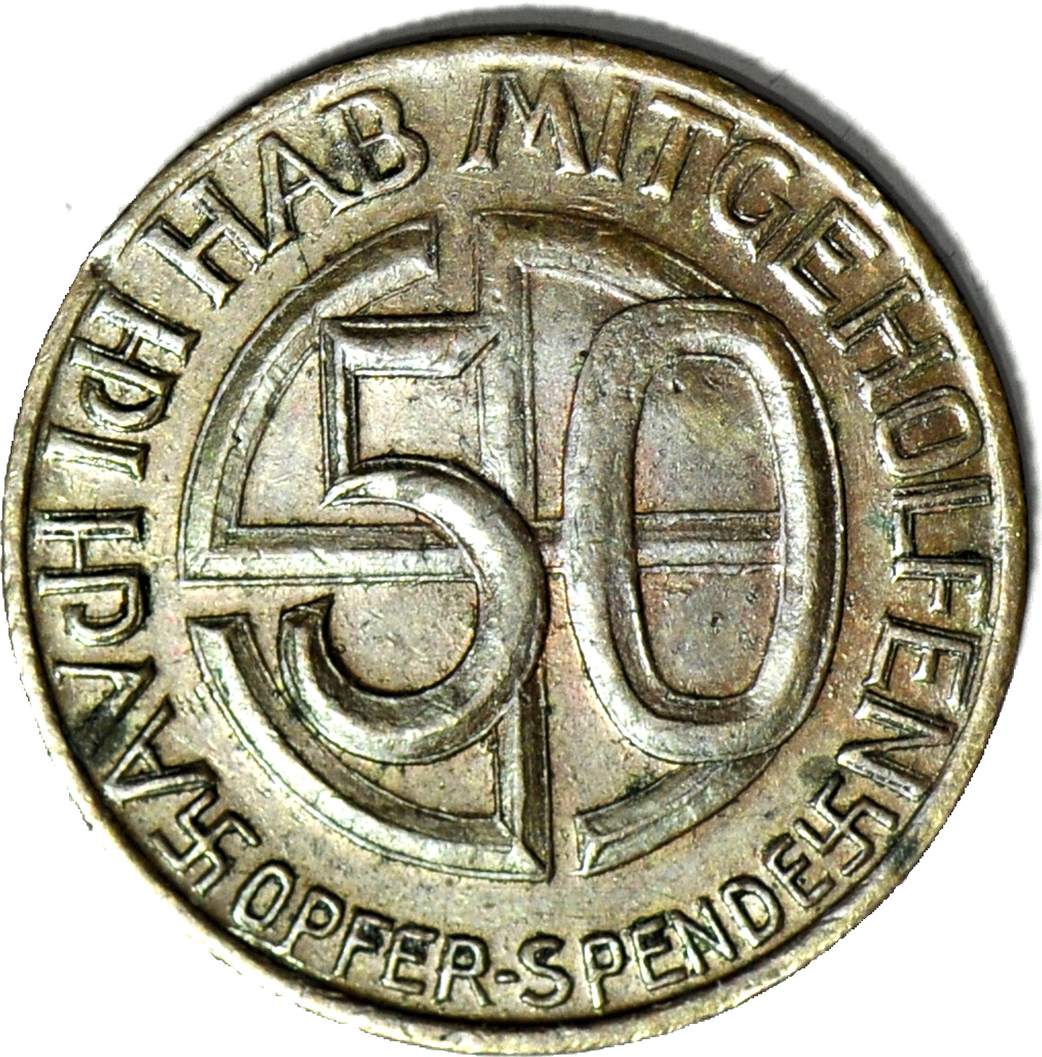 Niemcy, III Rzesza, 50 opferpfennige, Adolf Hitler - Aukcja internetowa ...