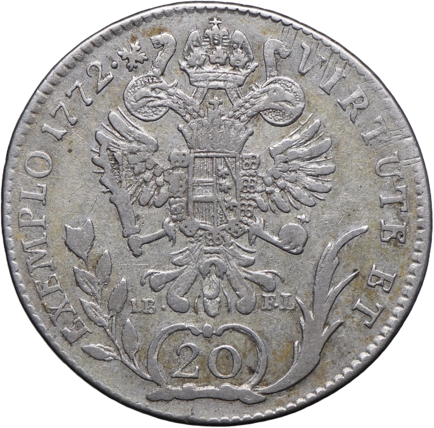 Austria, Józef II, 20 krajcarów 1772 G, Nagy Banya - Aukcja internetowa ...