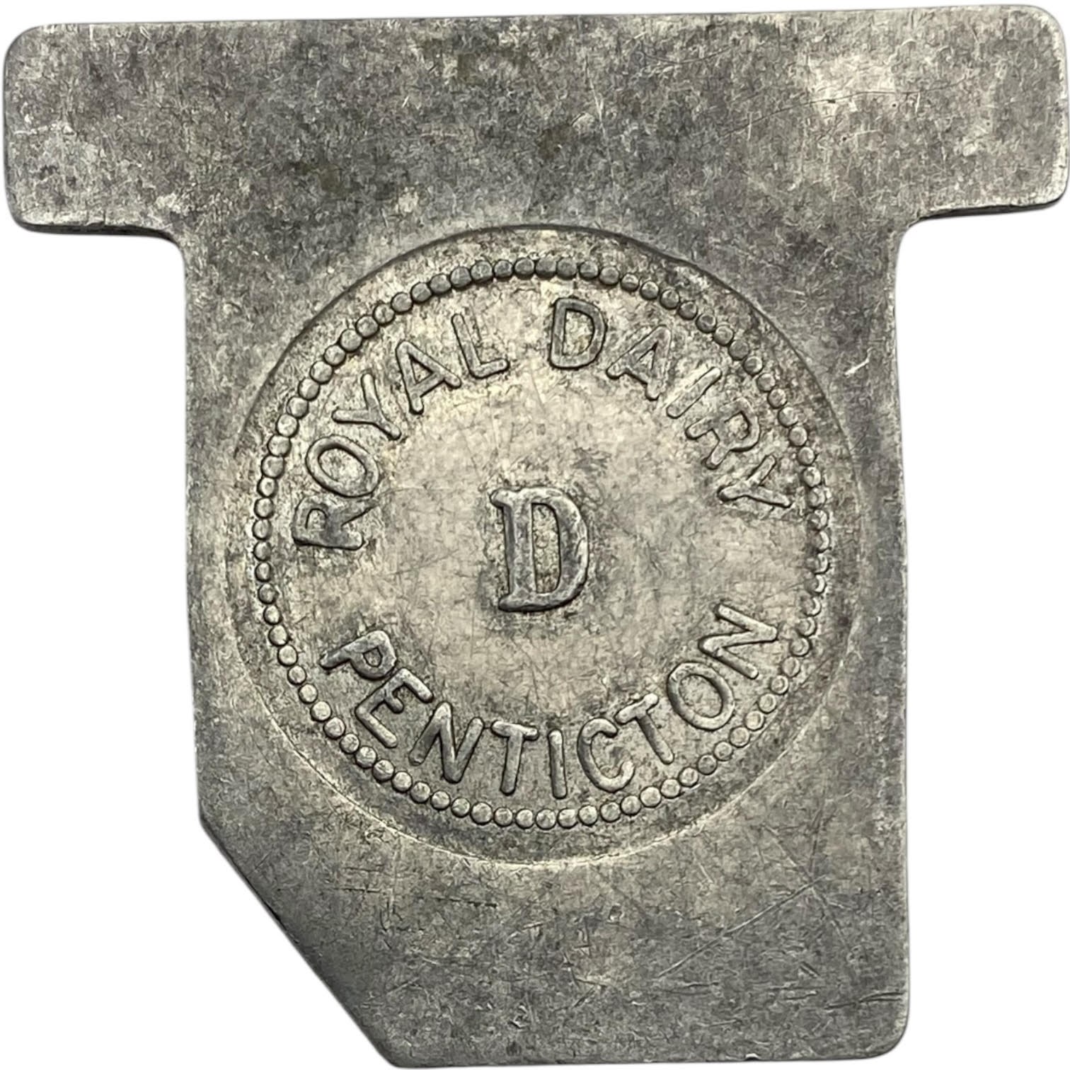 Canada Penticton BC 1 Quart Royal Dairy Merchant Milk Token - Aukcja ...