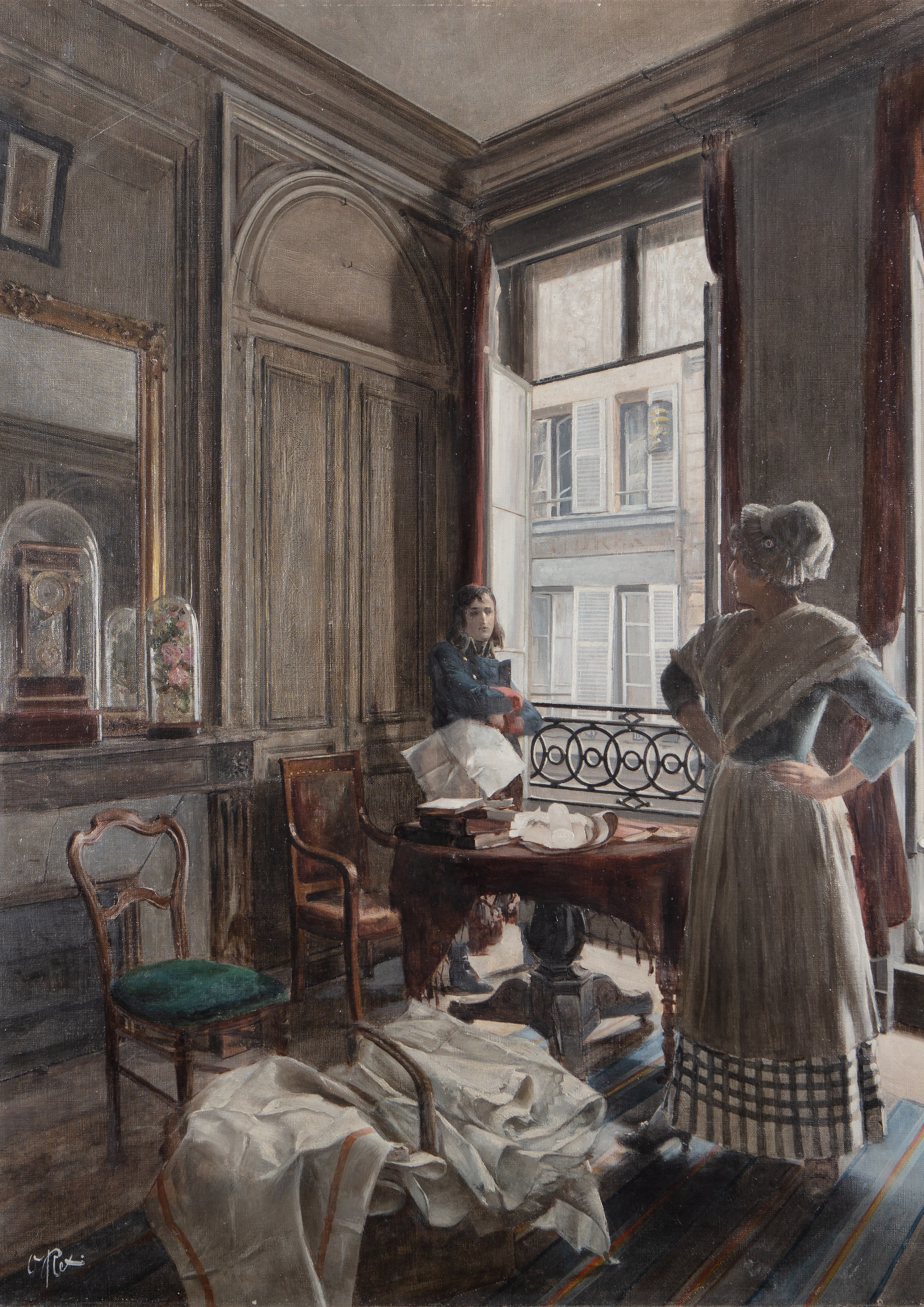 OSKAR REX (CZECH / BOHEMIAN 1857 - 1929) - Napoleon and Josephine and ...