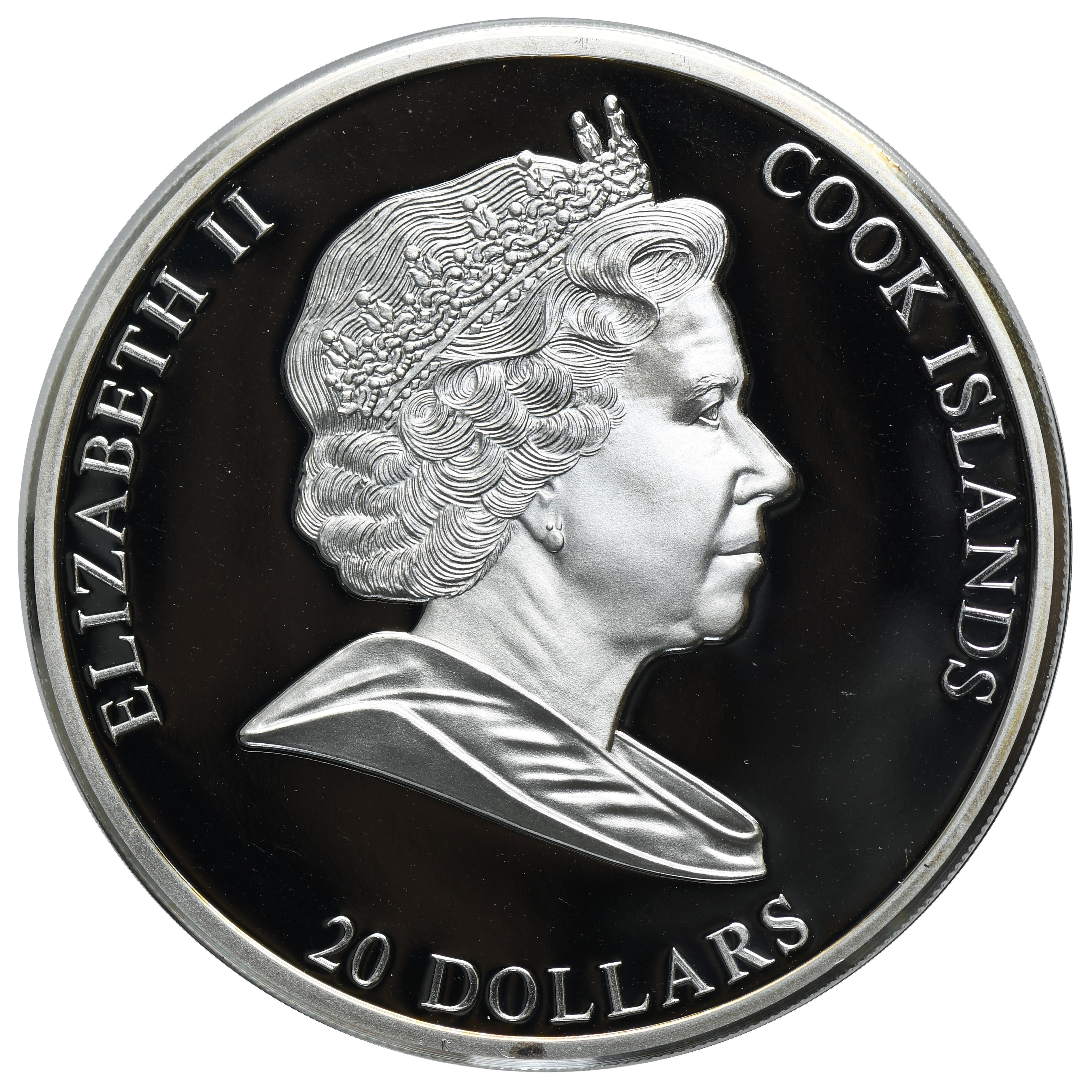 Wyspy Cooka, Elżbieta II, 20 Dolarów 2009 - Mona Lisa - Aukcja ...