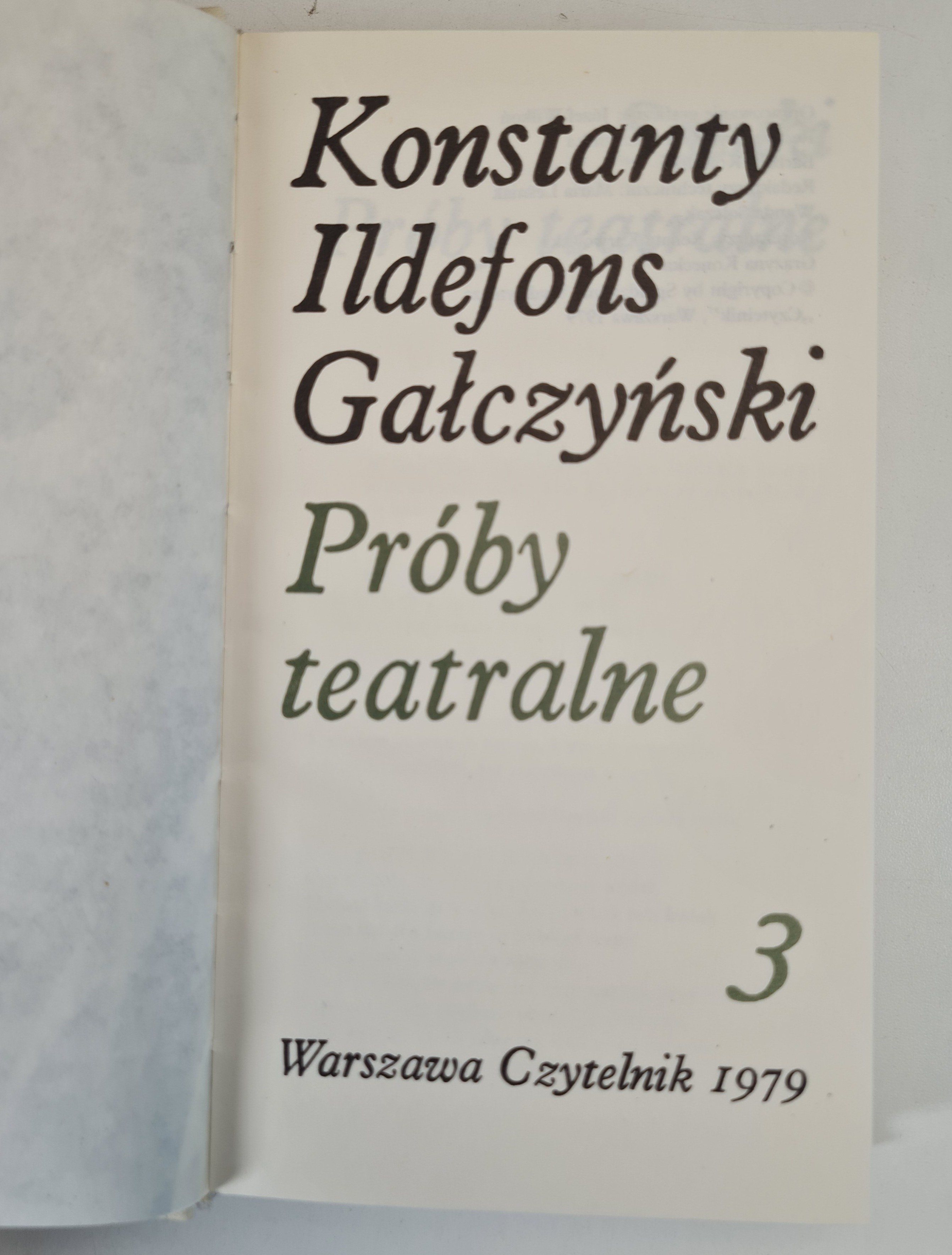 GAŁCZYŃSKI Konstanty Ildefons - DZIEŁA Tom I-V - Aukcja internetowa ...