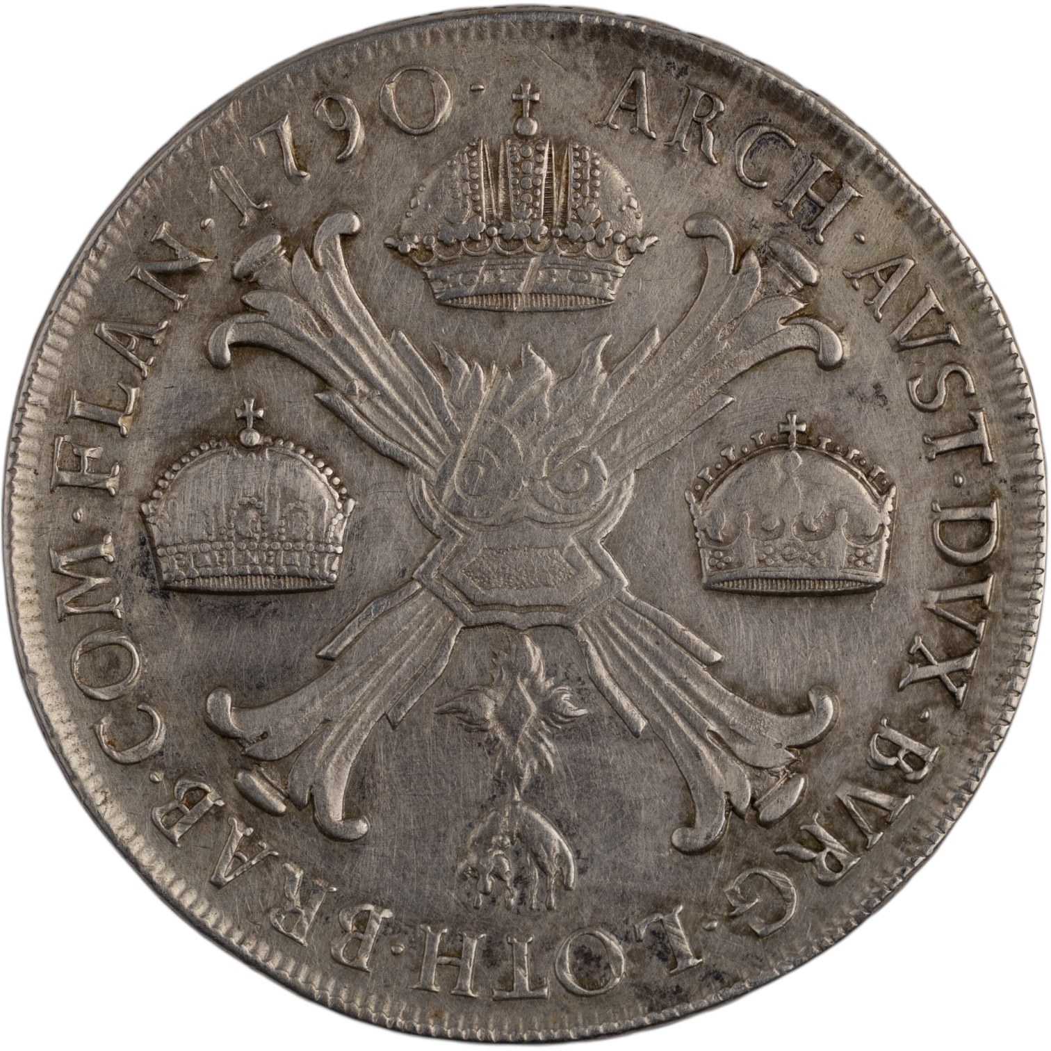 Austria 1790 M Niderlandy Austriackie Srebro 1 koronentaler - Aukcja ...