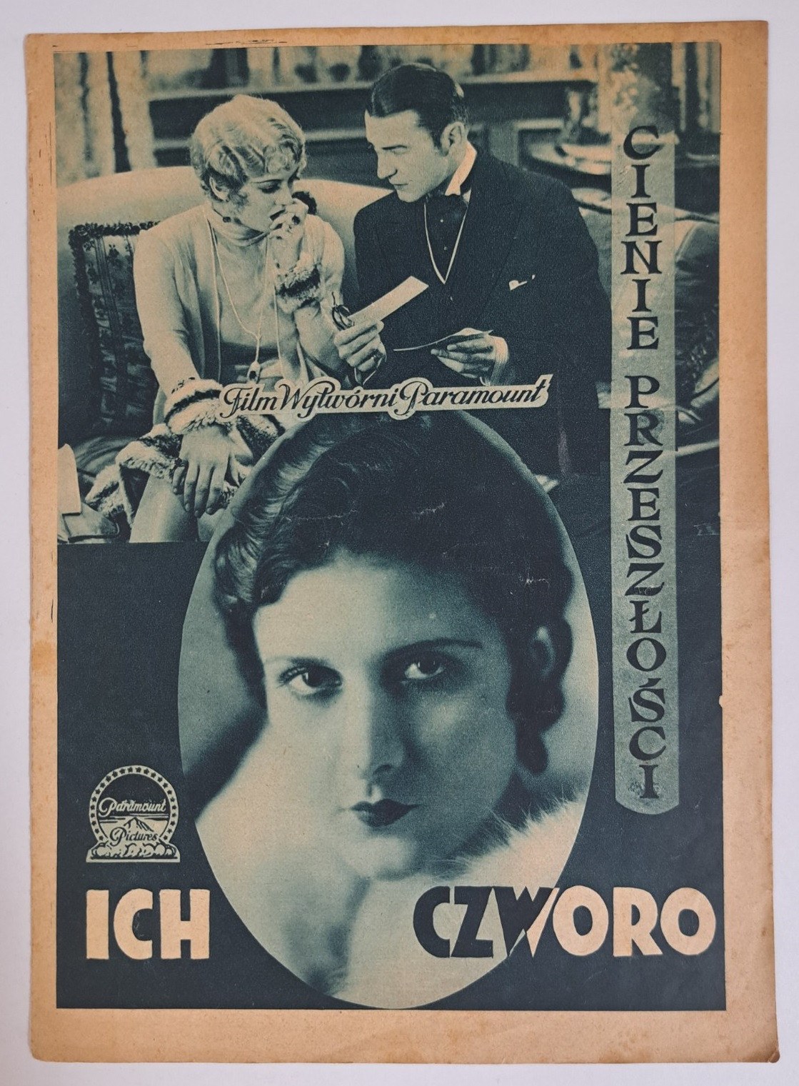 Program filmowy ICH CZWORO (Interference) 1928; Reżyseria: Lothar ...