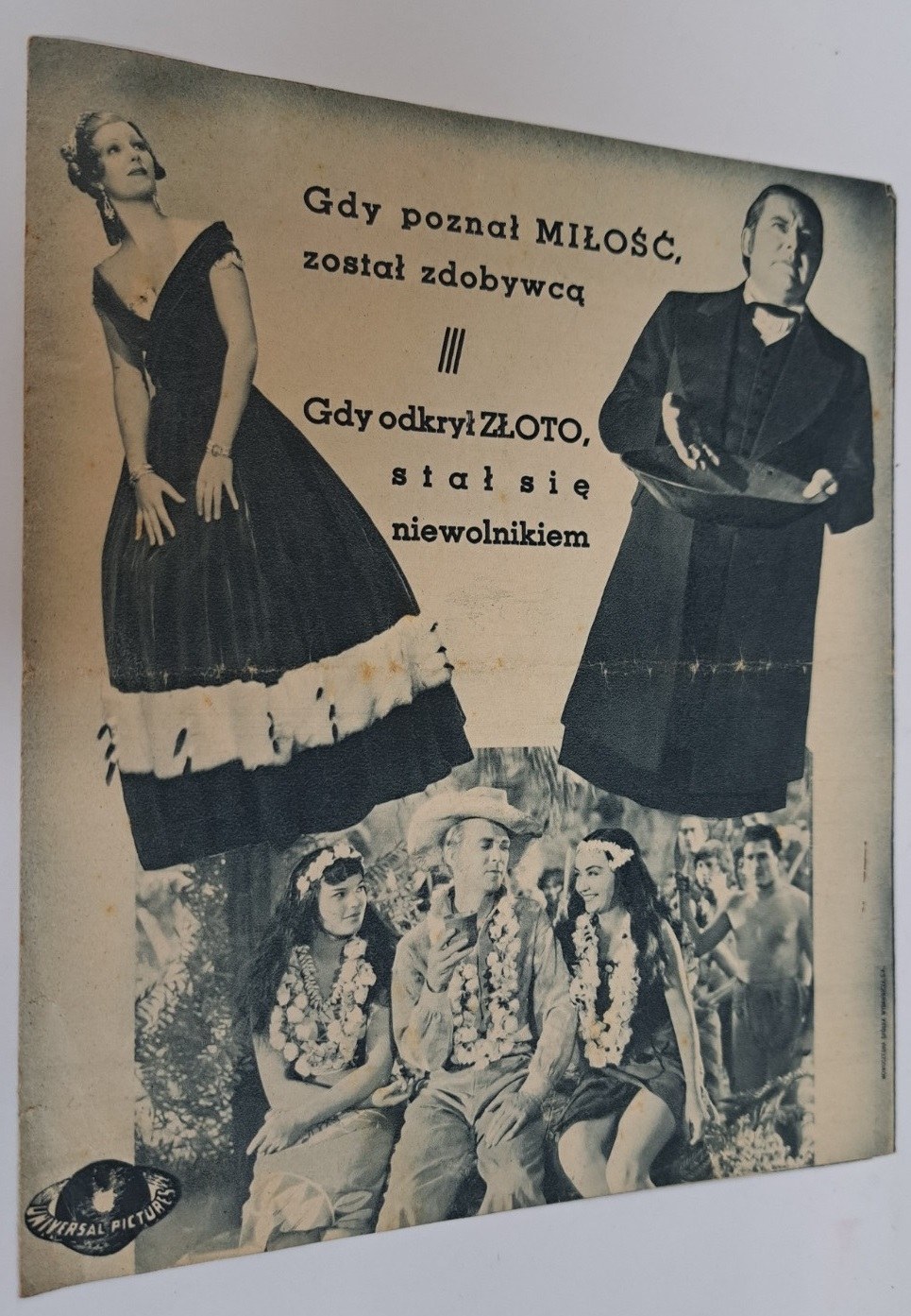 Program filmowy GENERAŁ SUTTER 1936 (Sutter's gold); Reżyseria: James ...