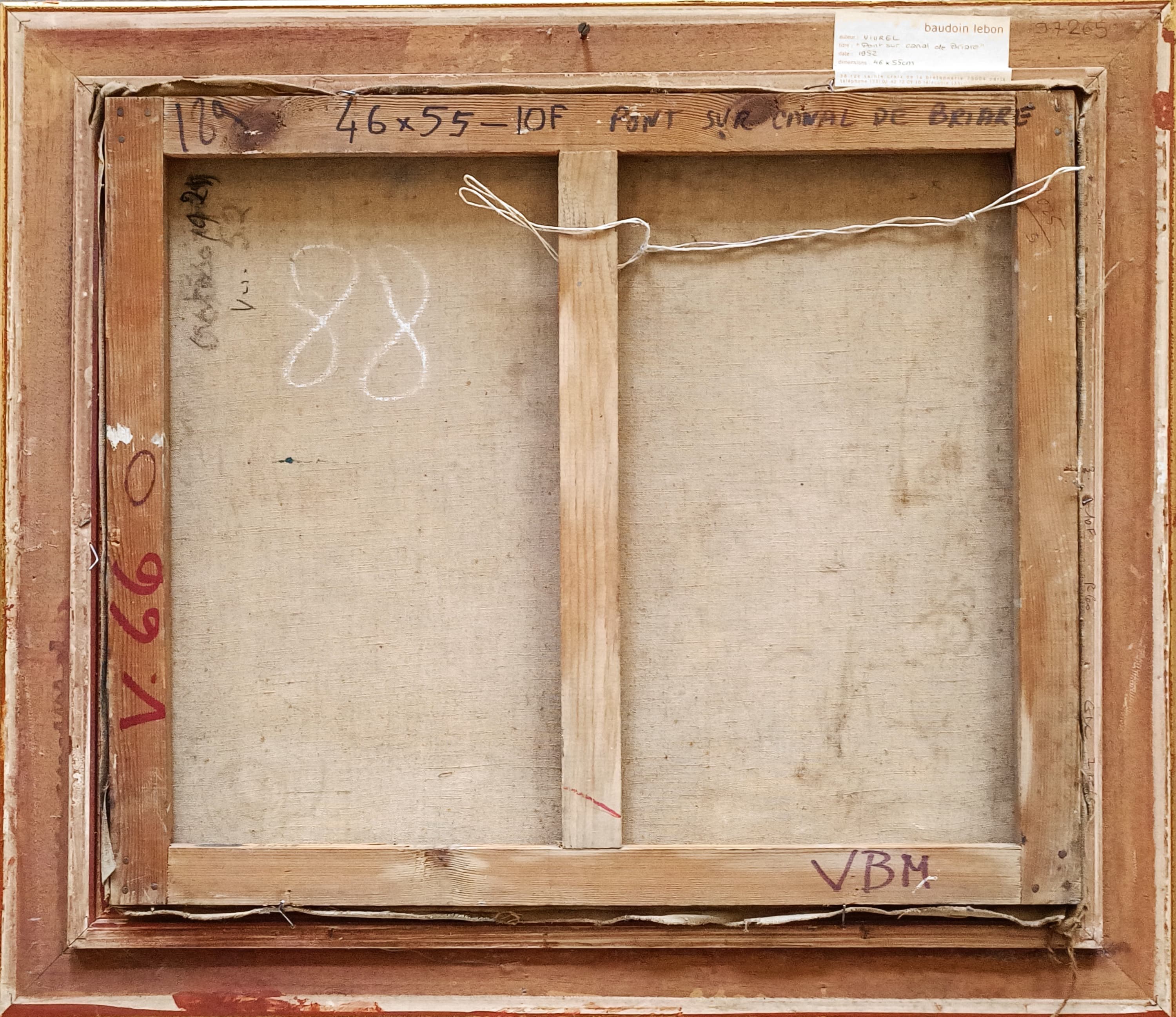 André-Léon Vivrel (1886-1976), Most na kanale Briare, 1952 - Aukcja ...