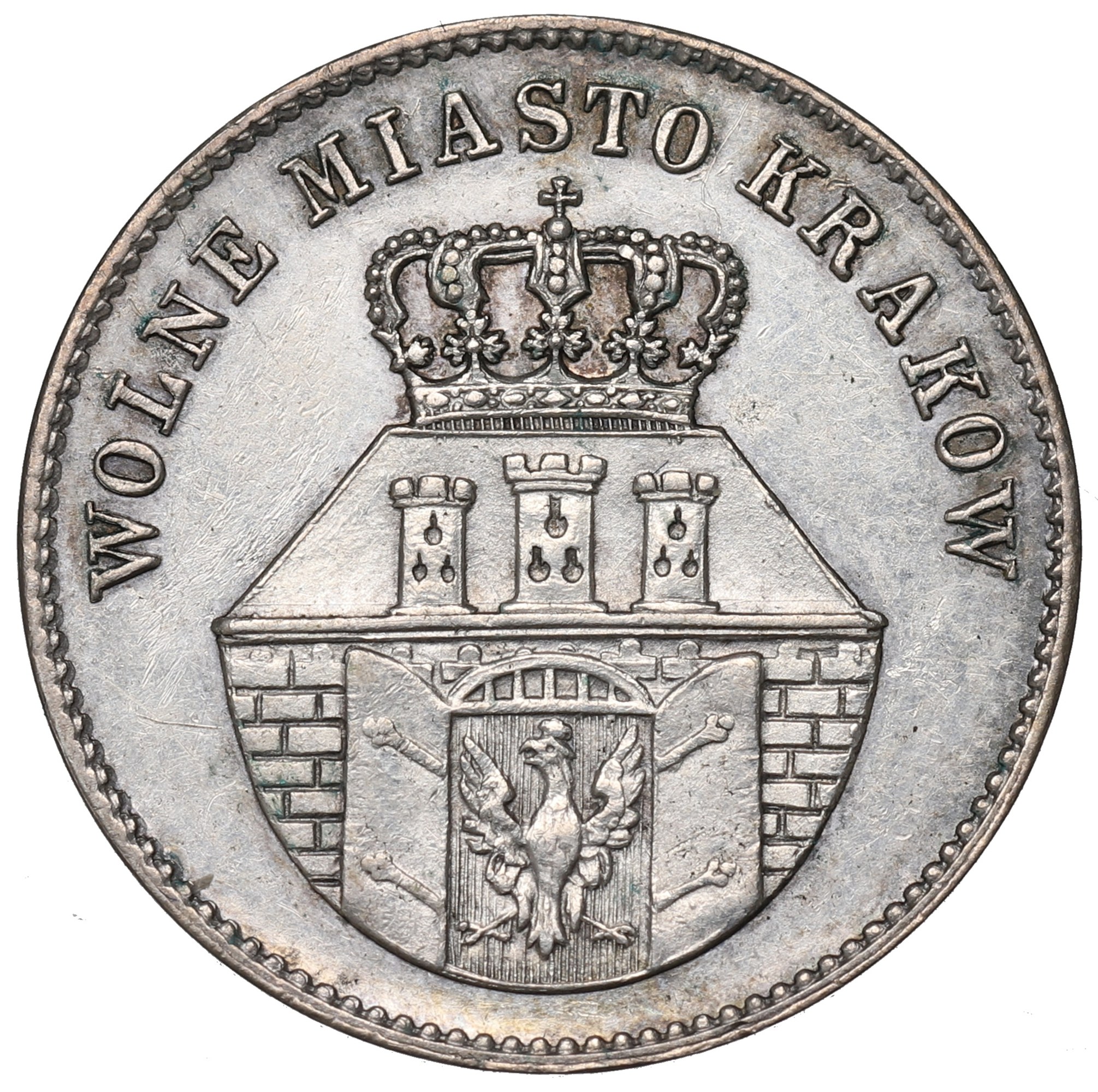 Wolne Miasto Kraków, 1 złoty 1835 - Aukcja internetowa / Licytacja ...