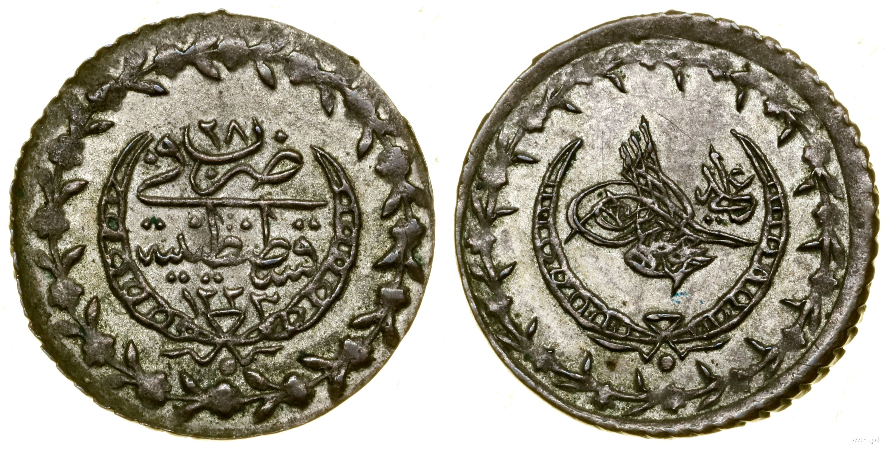 Turcja, 10 para, 1835, Konstantynopol - Aukcja internetowa / Licytacja ...